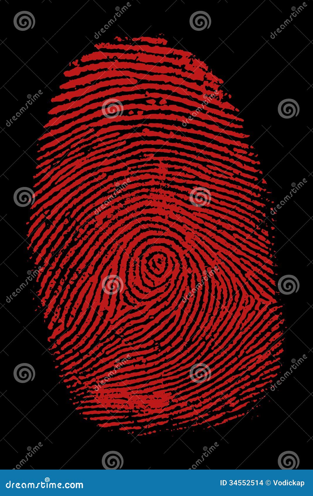 Bloody fingerprint stock illustration. Illustration of killer - 34552514