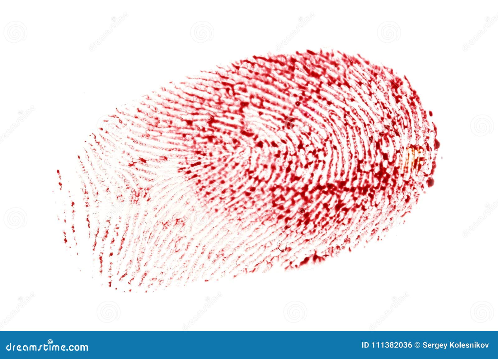 Bloody Fingerprint Icon. Murder Biometrics Mark Illustration. Mystery ...