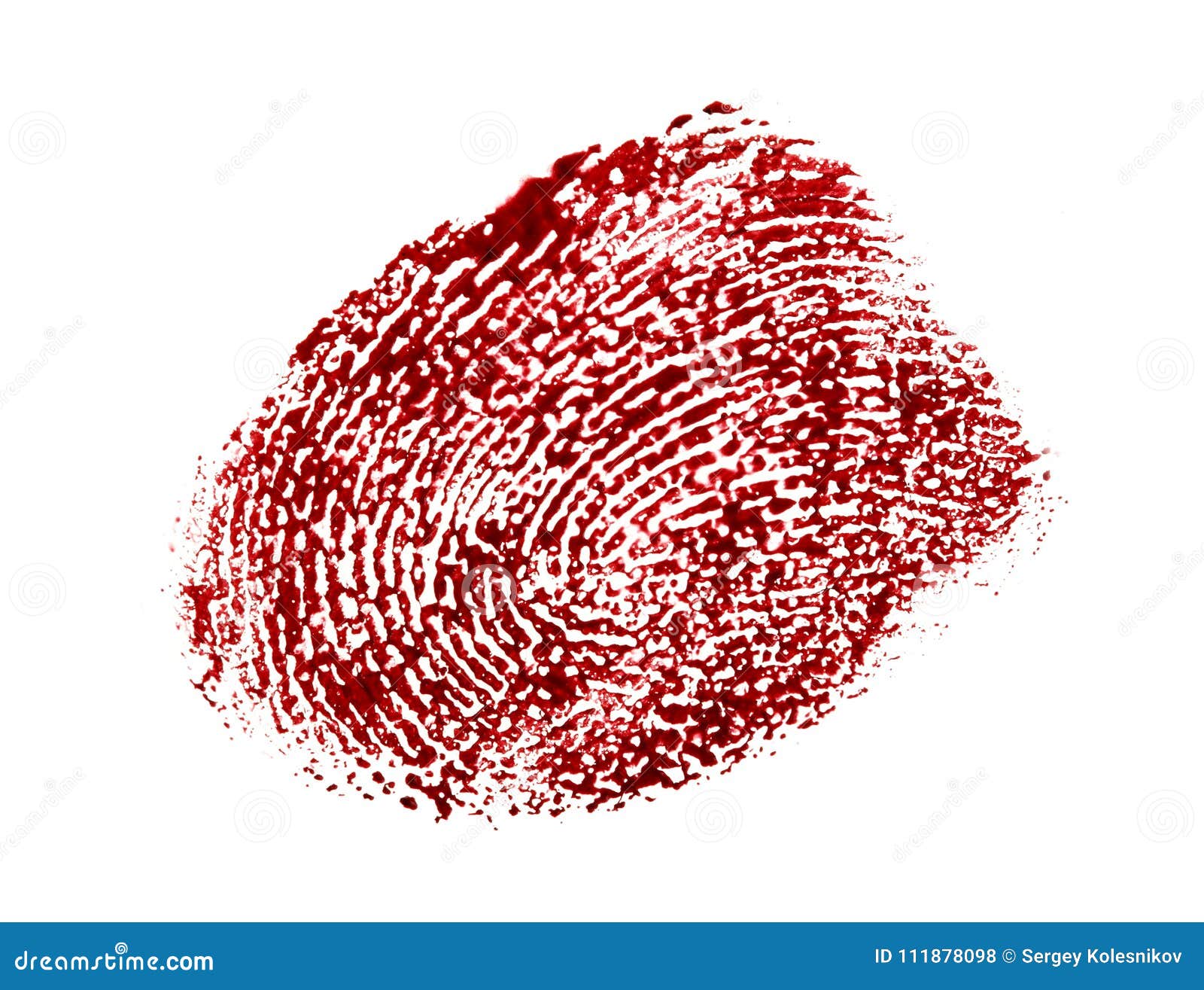 Bloody Fingerprint As Evidence In Forensic Crime Investigation Royalty ...