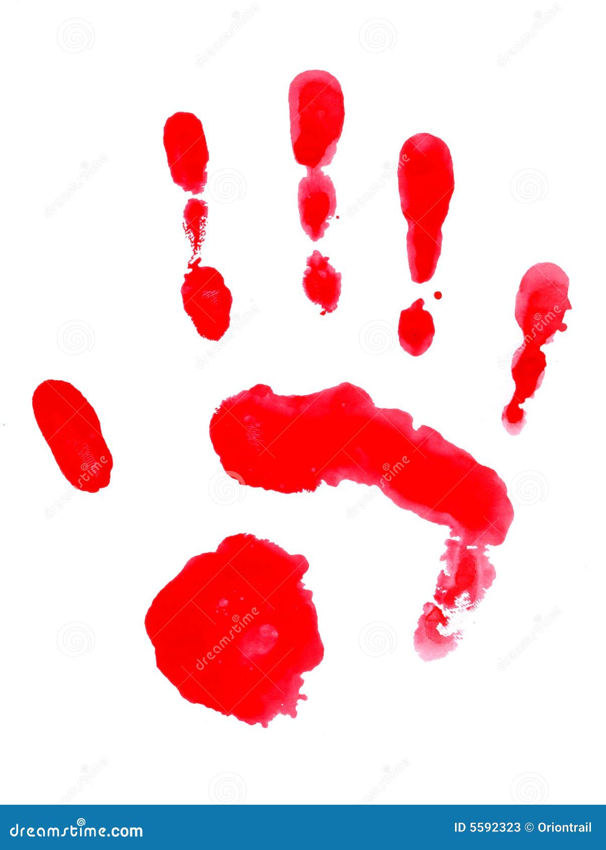 Bloody hand print stock image. Image of emergency, hand - 5592323