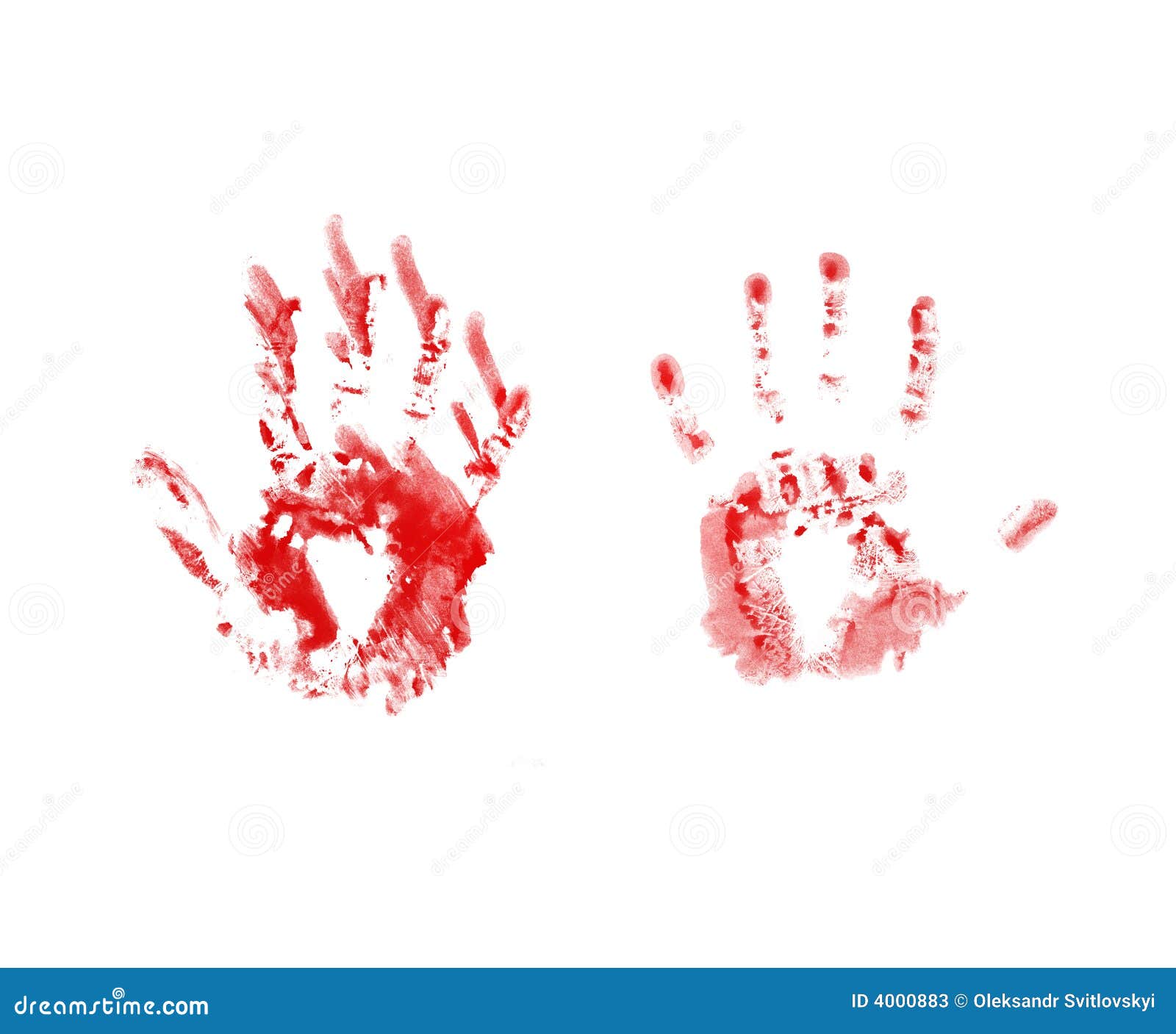 Bloody handprints stock image. Image of handprint, slaughter - 4000883