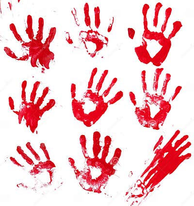 Bloody Hands stock photo. Image of hand, handprint, blob - 23837244