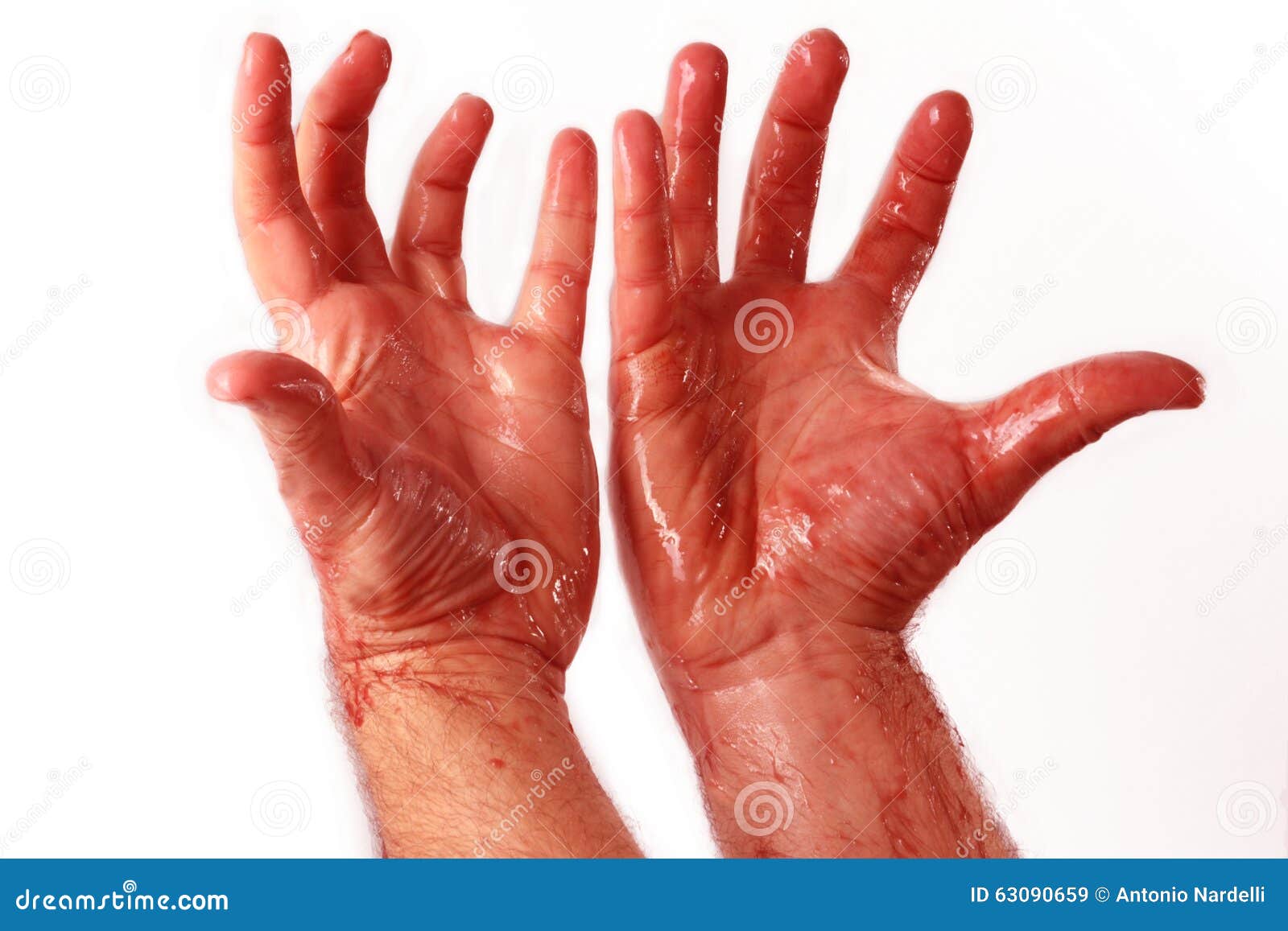 Bloody hands stock image. Image of crime, fingers, injury - 63090659