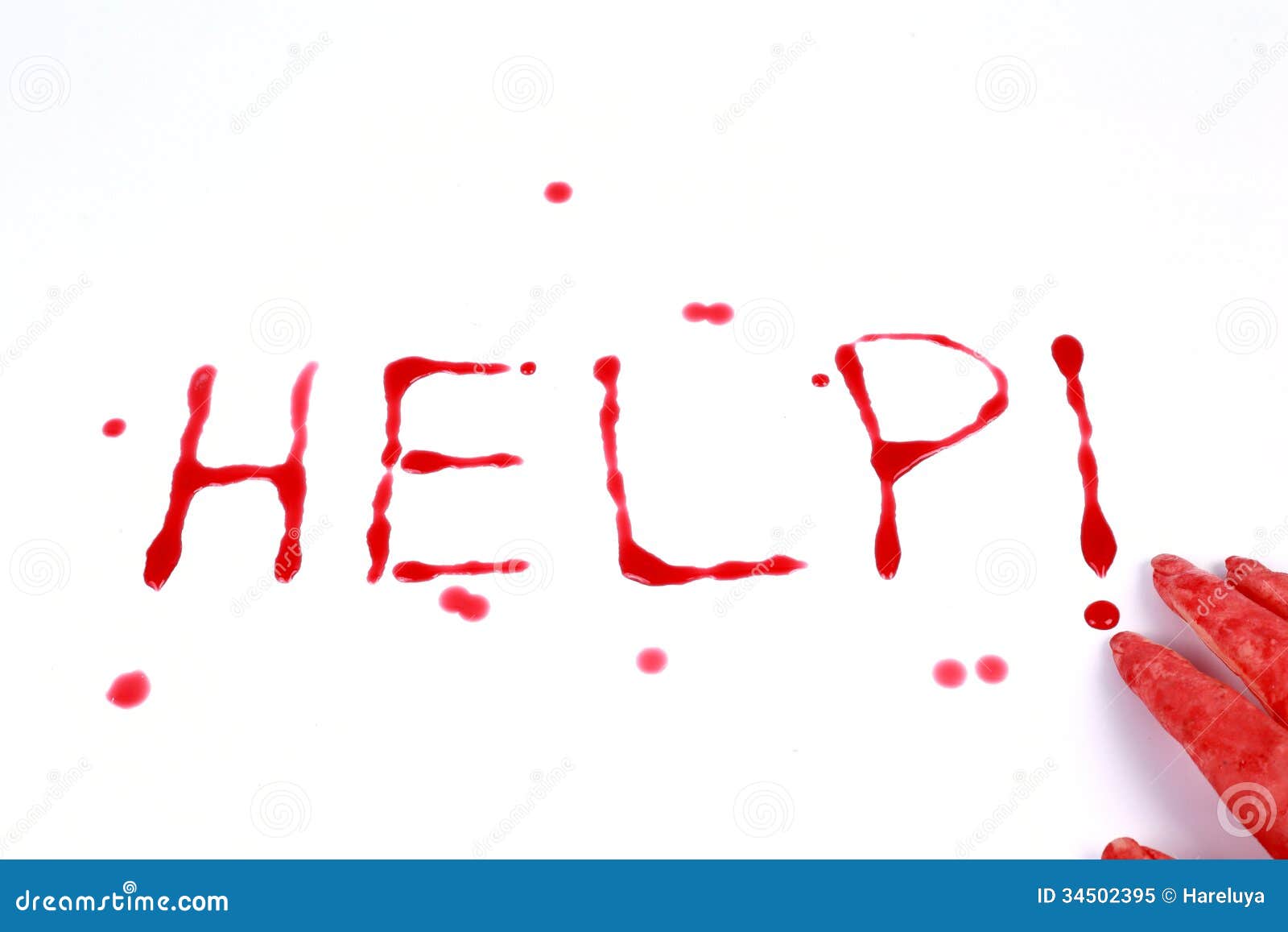Bloody letters Help stock image. Image of horror, flowing - 34502395
