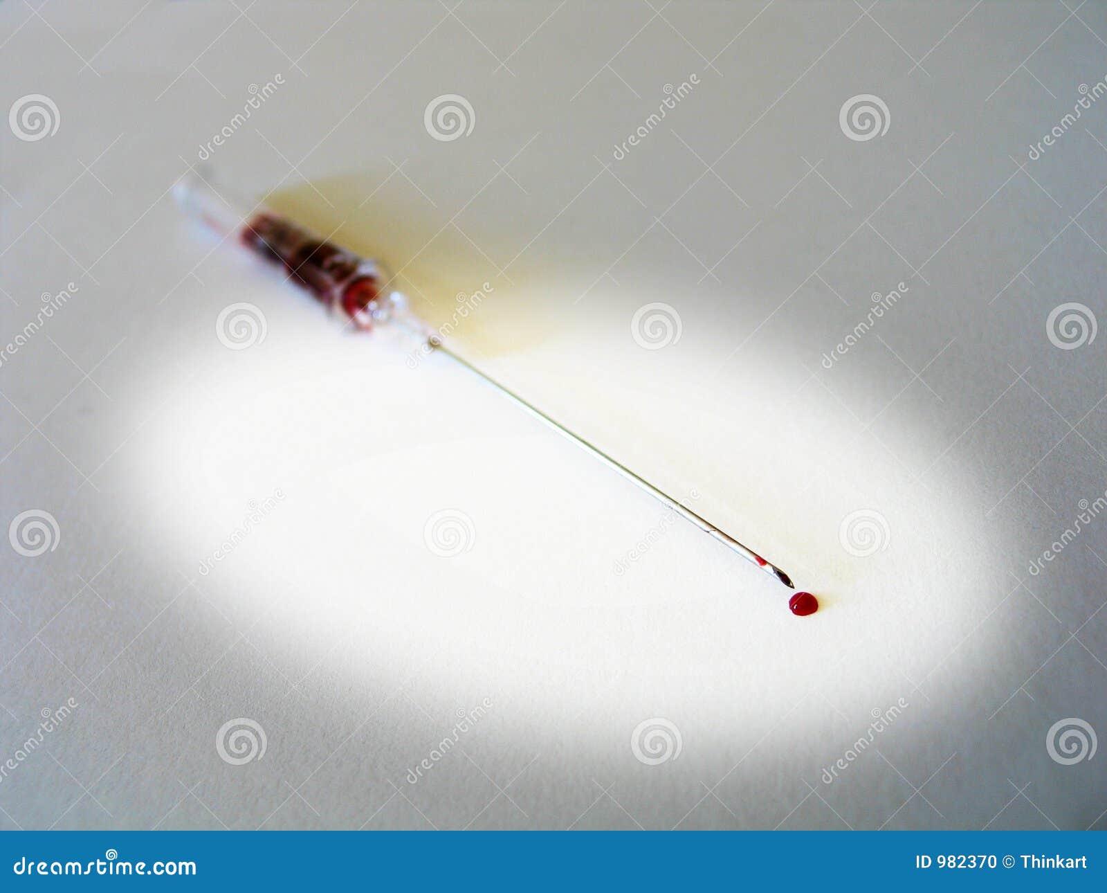 Bloody medical needle stock photo. Image of life, control - 982370
