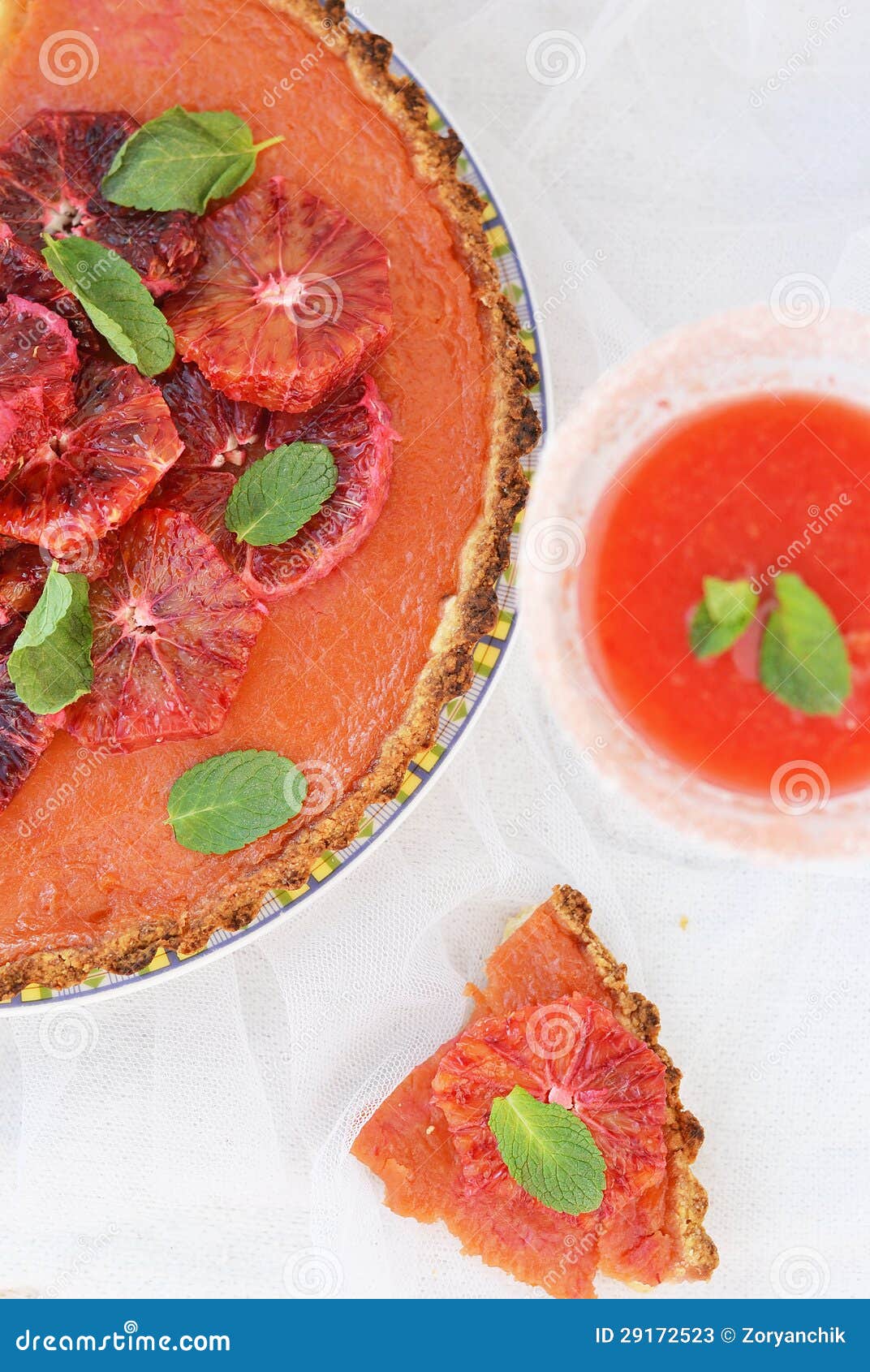 Bloody orange pie stock image. Image of pastry, tart - 29172523