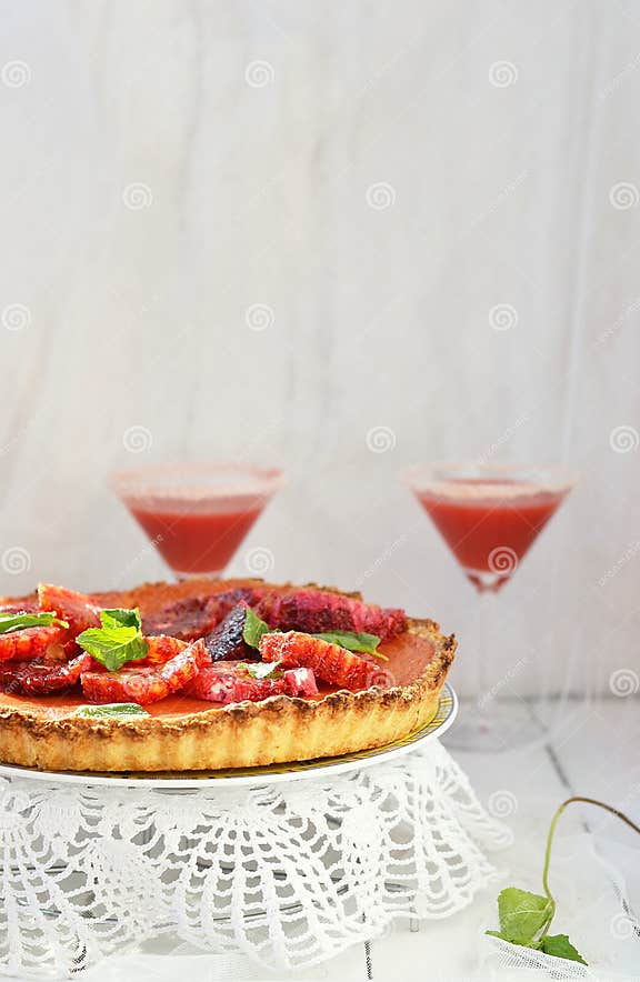 Bloody orange pie stock photo. Image of dessert, sweet - 29238546