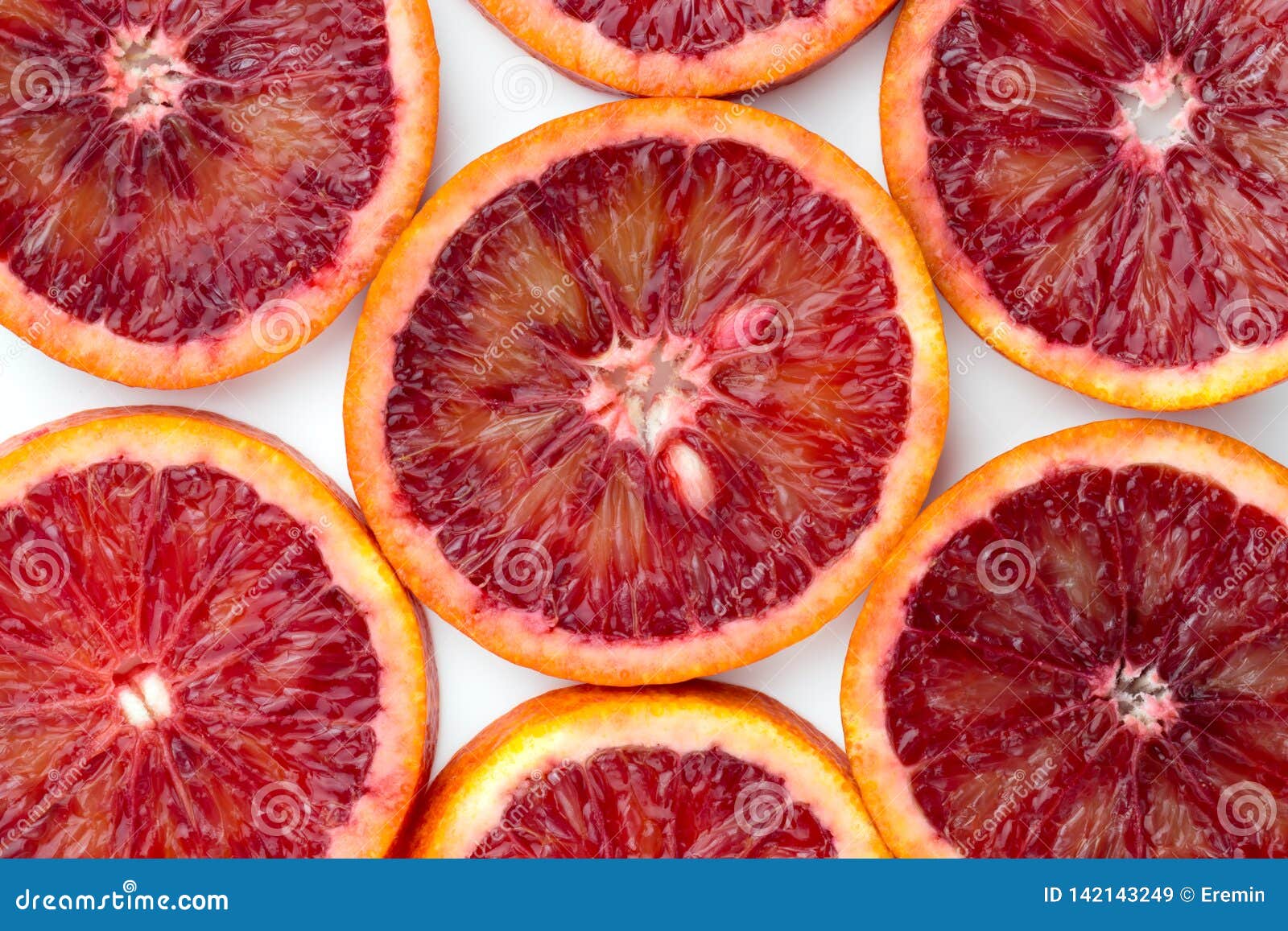 Bloody Orange on a White Background. Stock Image - Image of background ...