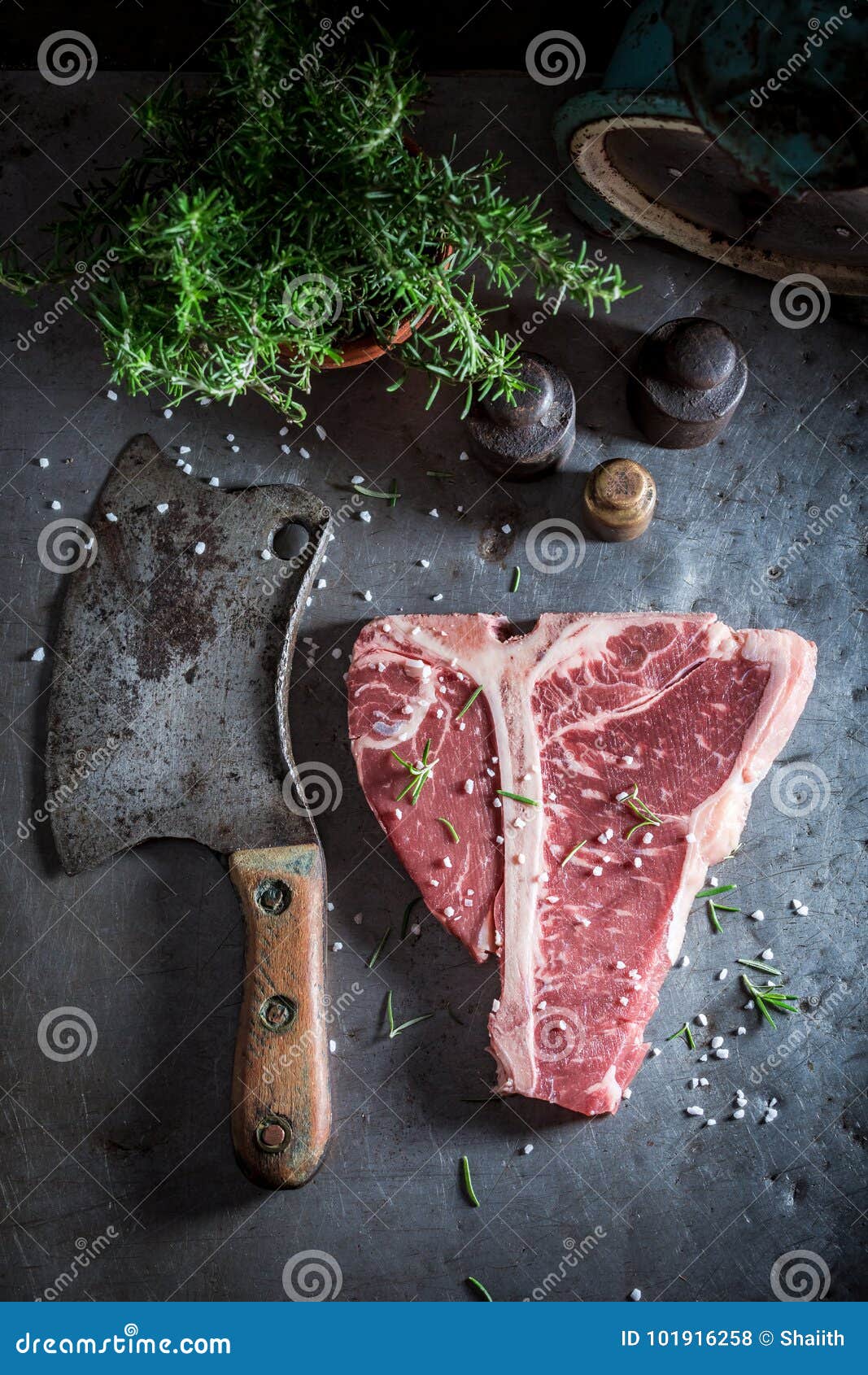 Bloody red steak stock photo. Image of tenderloin, ribeye - 101916258