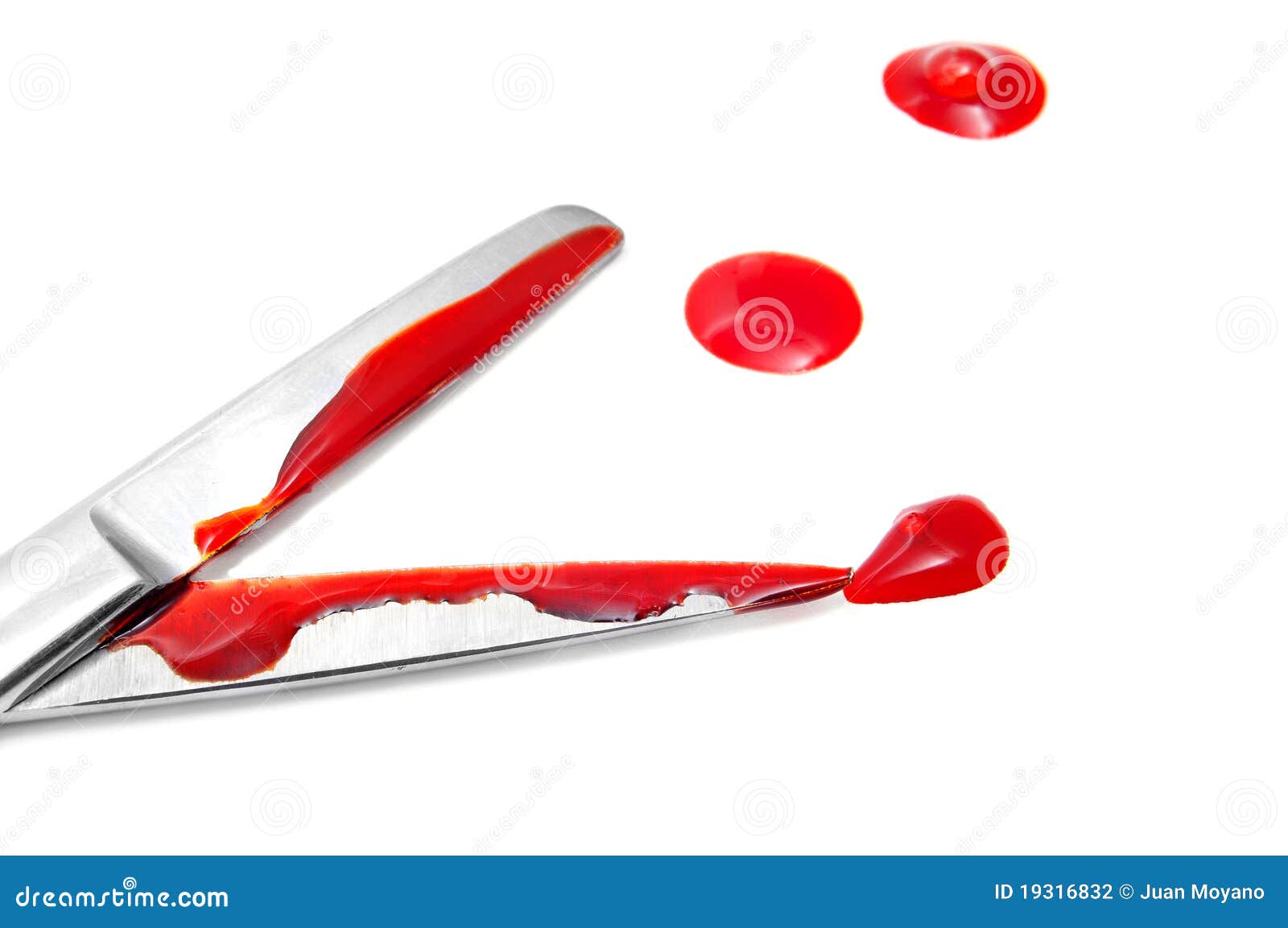 Bloody scissors stock photo. Image of isolated, healthcare - 19316832