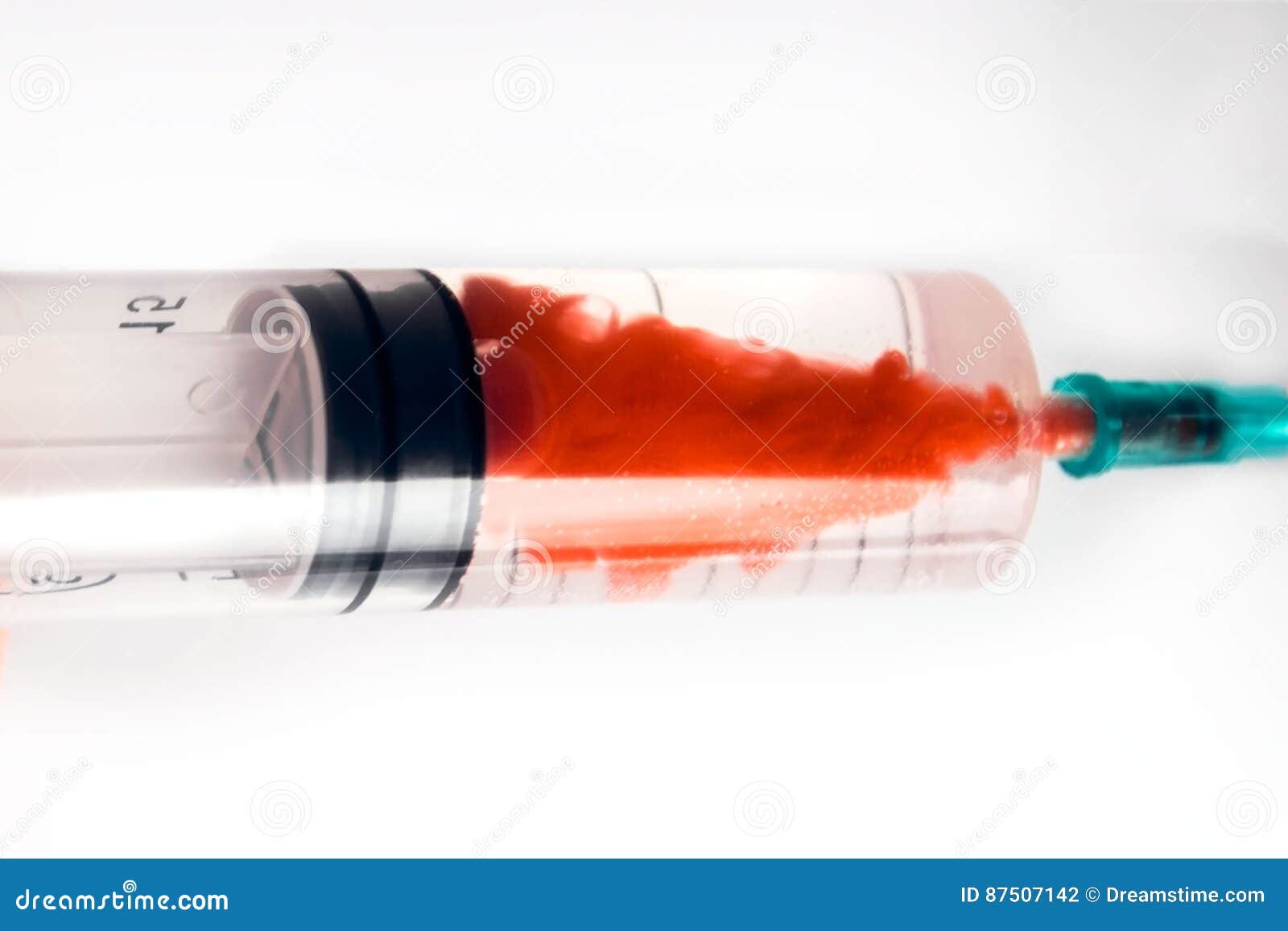 Bloody Stains from Syringe Needle Stock Photo - Image of inject, liquid ...