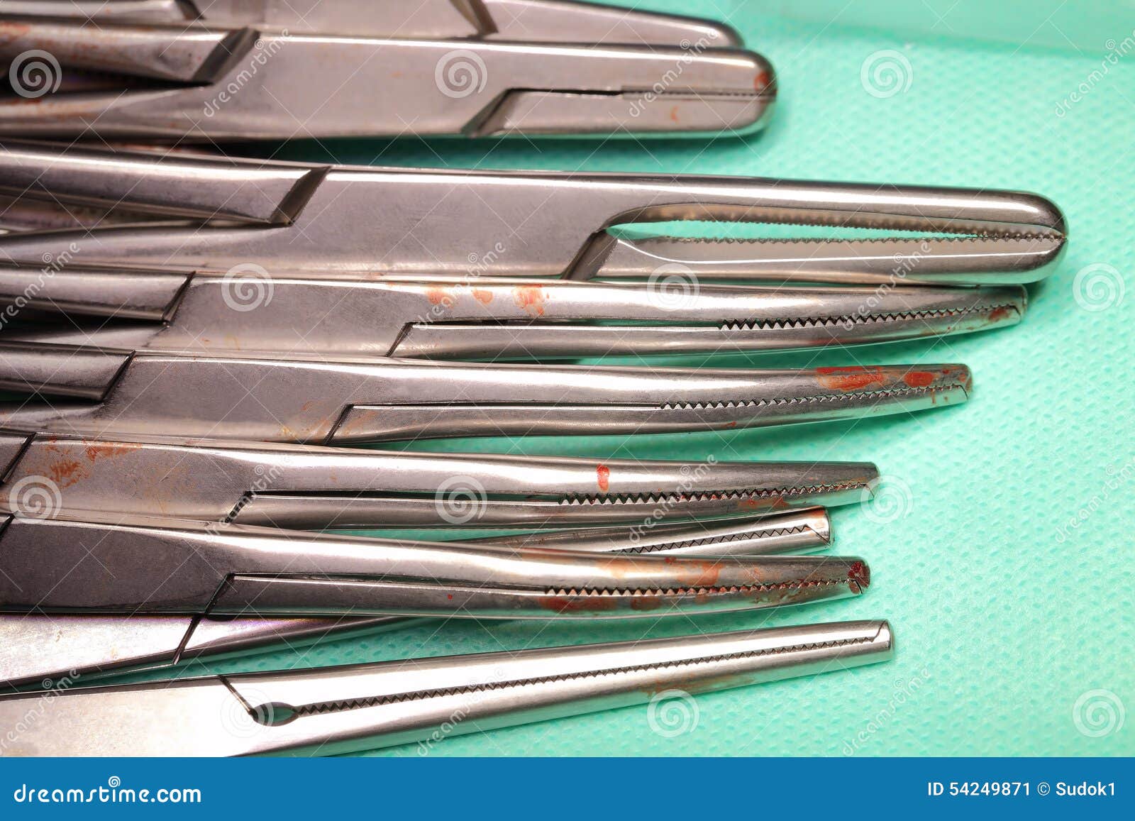 Bloody Surgical Tools after Surgery Stock Image - Image of equipment ...