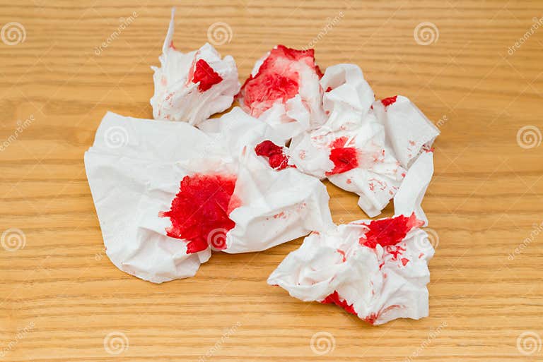 Bloody tissue stock photo. Image of blood, tissue, horror - 97064126