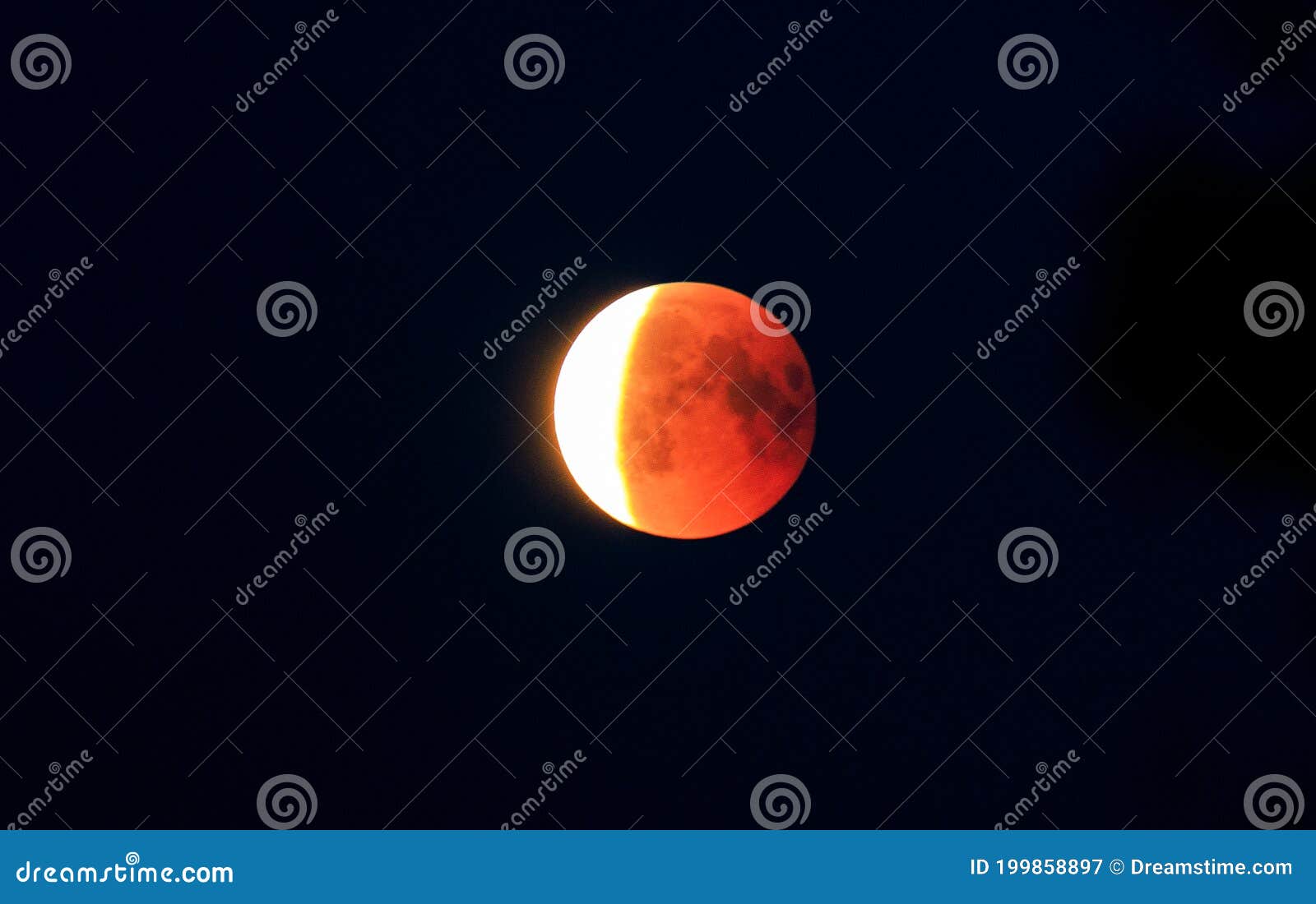 A part of the blood moon stock image. Image of orbit - 199858897