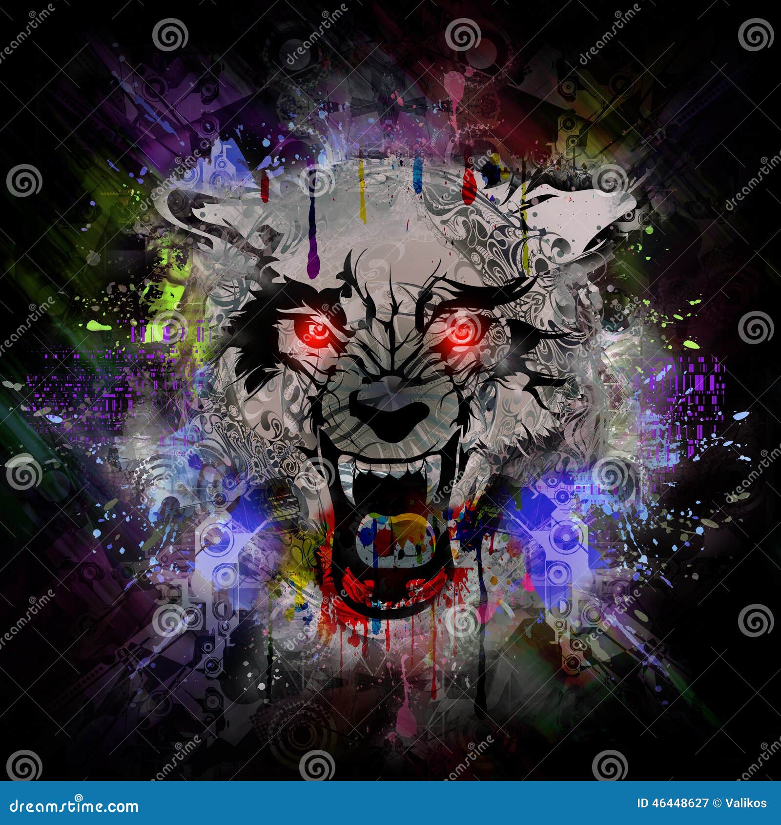 Bloody Werewolf Illustration Royalty-Free Cartoon | CartoonDealer.com ...