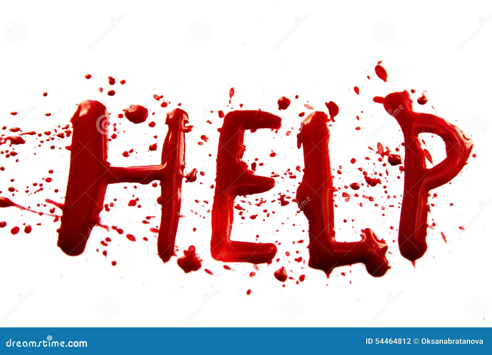 Bloody word Help stock photo. Image of sign, scary, injury - 54464812