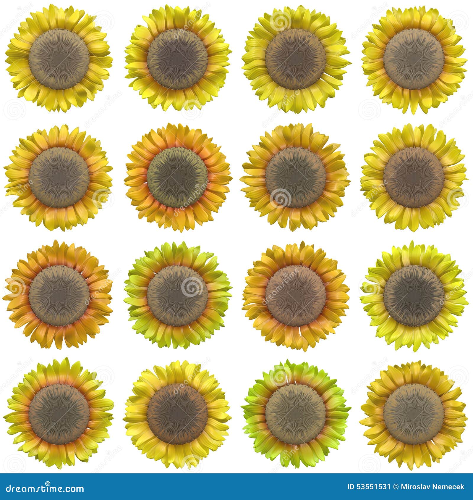 Bloom Set Generated Texture Stock Illustration - Illustration of ...