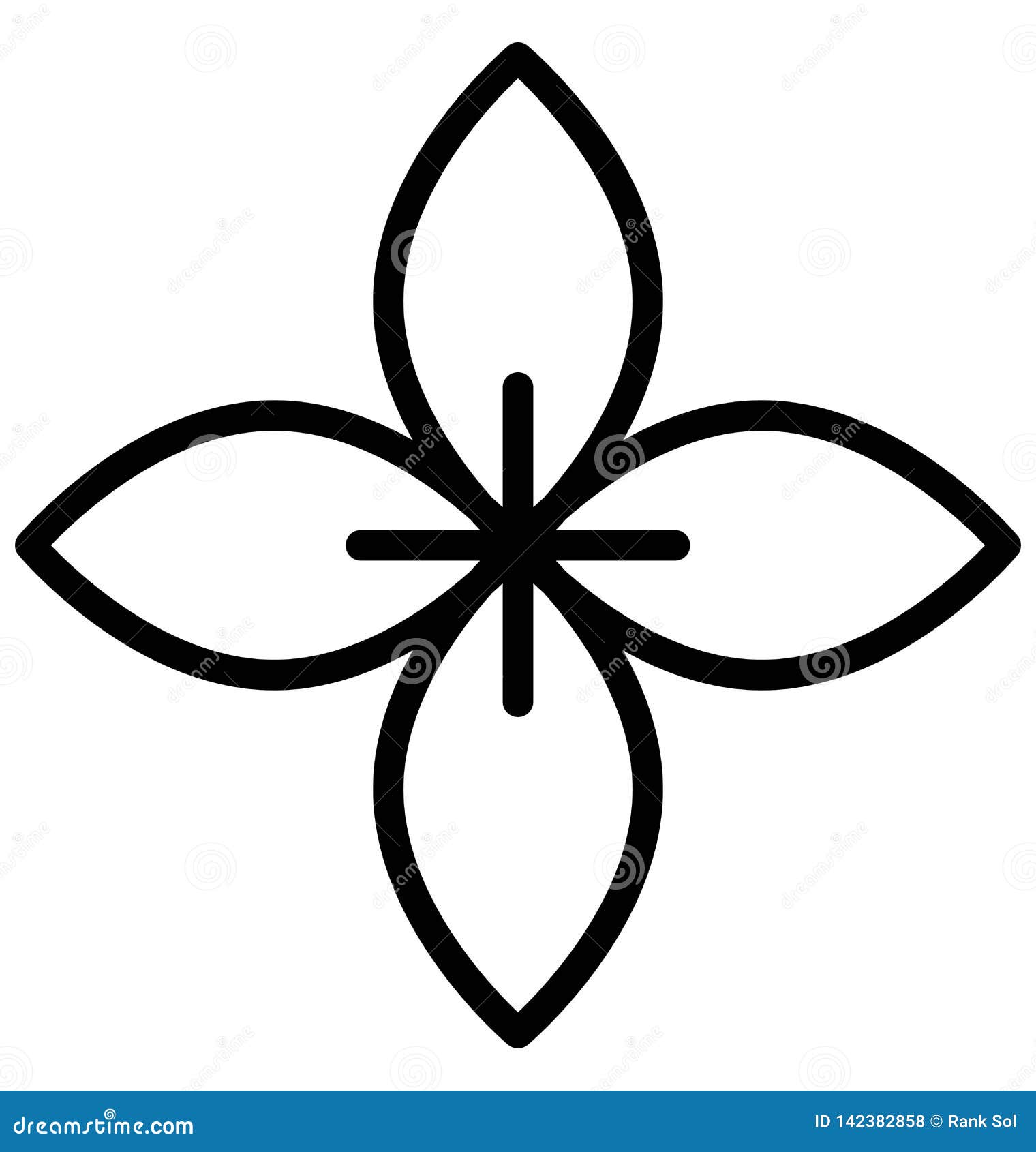 Bloom Vector Icon Which Can Easily Modified or Edit Stock Illustration ...