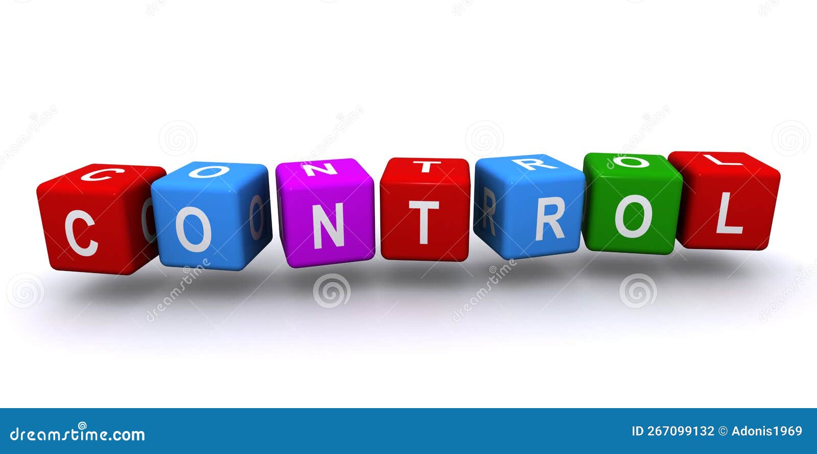 Bloque De Palabras De Control En Blanco Foto de archivo - Imagen de ...