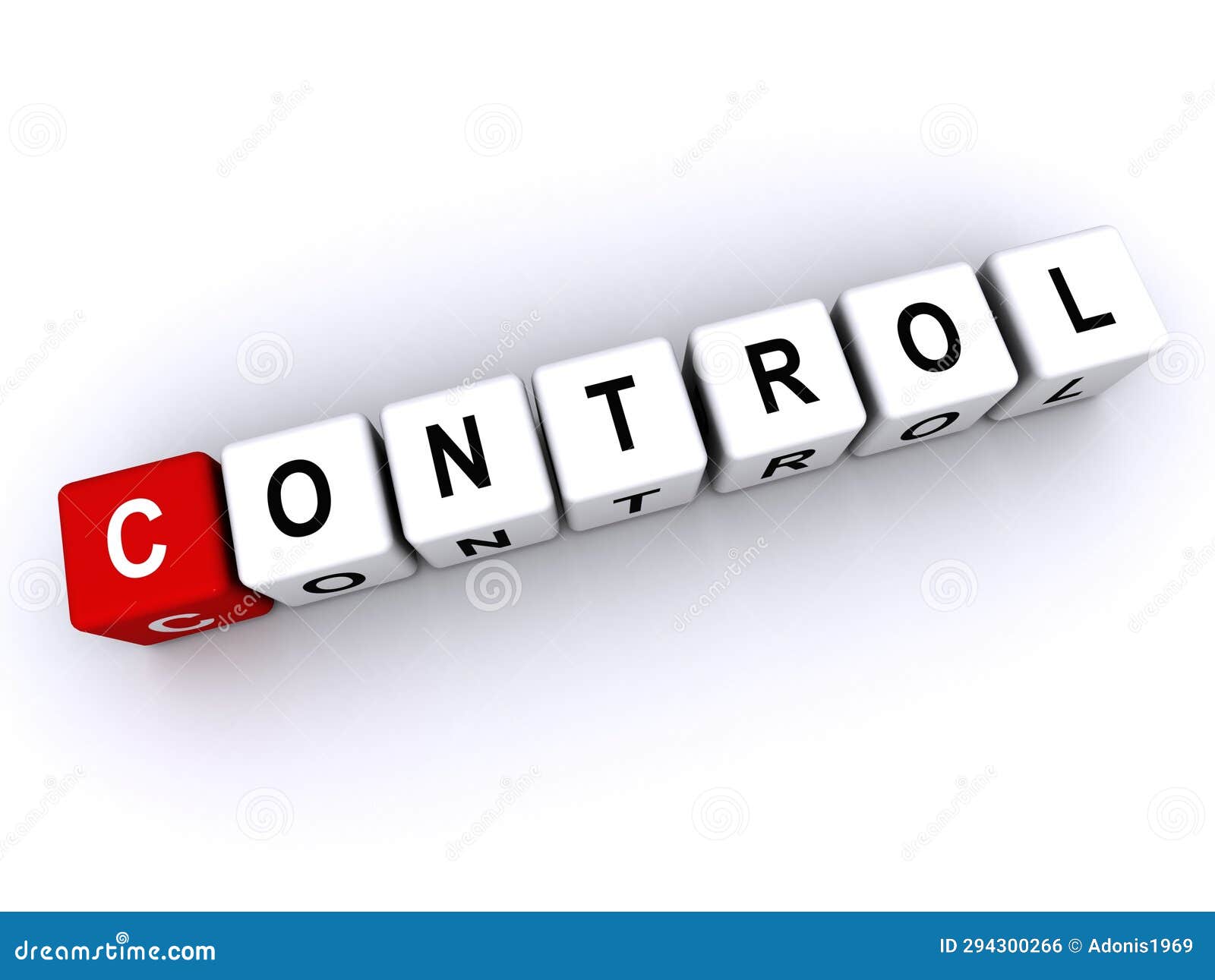 Bloque De Palabras De Control En Blanco Foto de archivo - Imagen de ...