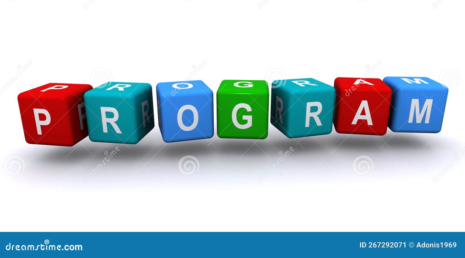 Bloque De Palabras Del Programa En Blanco Stock de ilustración ...