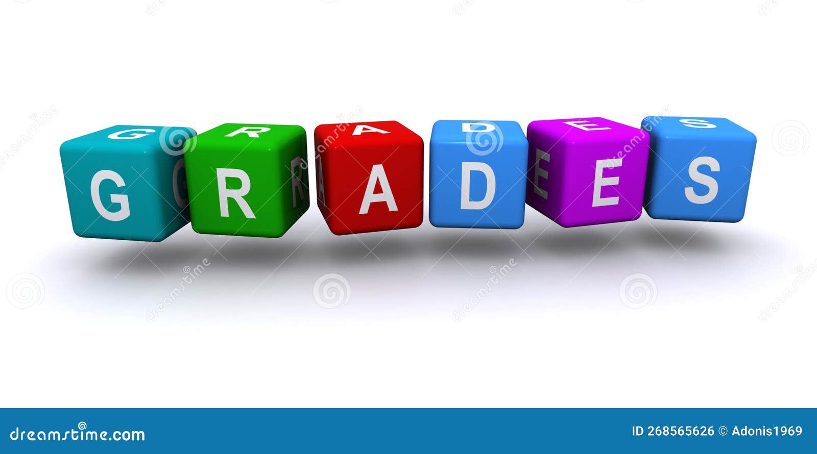 Bloque De Palabras De Grados En Blanco Stock de ilustración ...