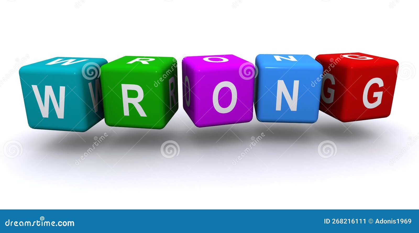 Bloque De Palabras Incorrecto En Blanco Stock de ilustración ...