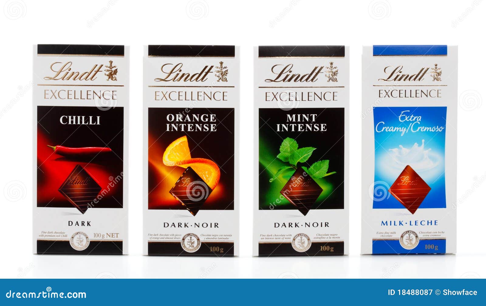 Bloques Del Chocolate De Lindt 100g Fotografía editorial - Imagen de ...