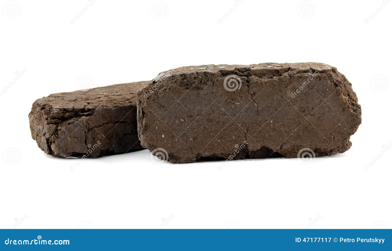 Bloques Del Combustible De La Turba Imagen de archivo - Imagen de ...