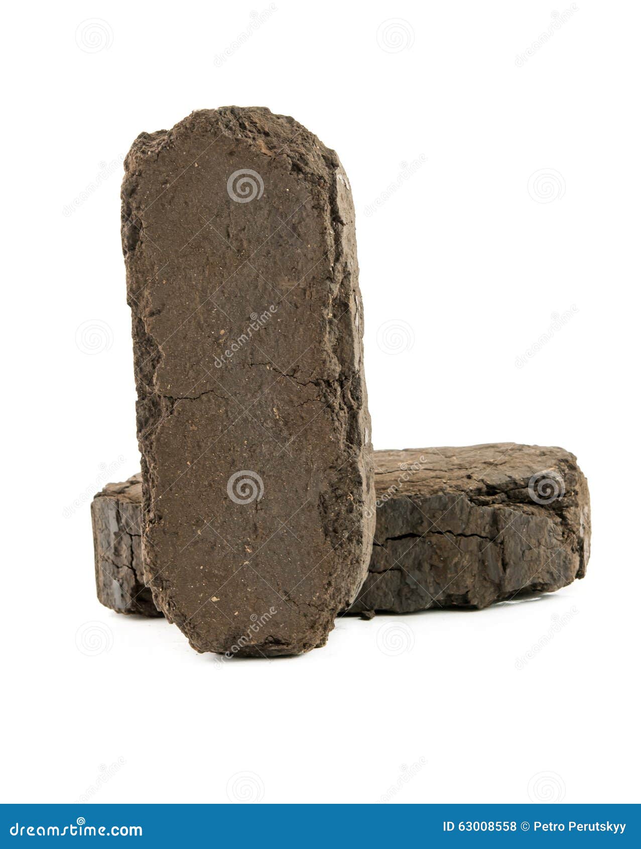 Bloques Del Combustible De La Turba Foto de archivo - Imagen de ...