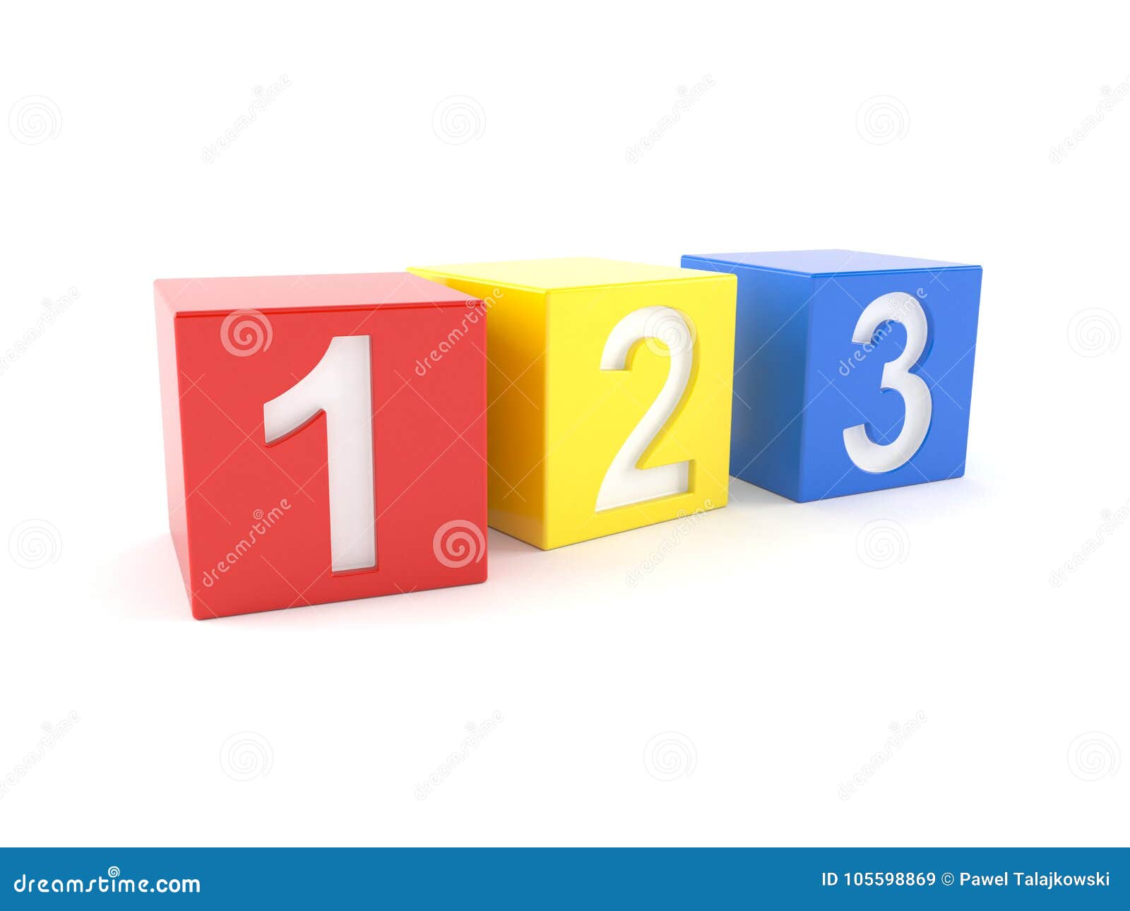 Bloques 123 del juguete stock de ilustración. Ilustración de bloques ...