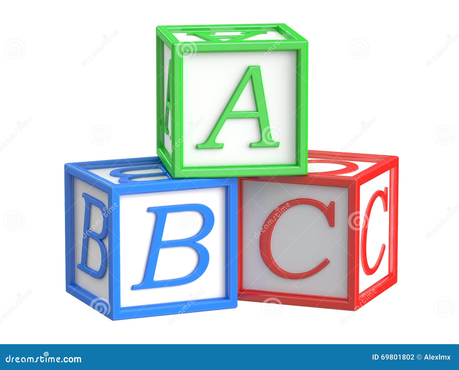 Bloques Del Juguete, Cubos Del ABC Stock de ilustración - Ilustración ...