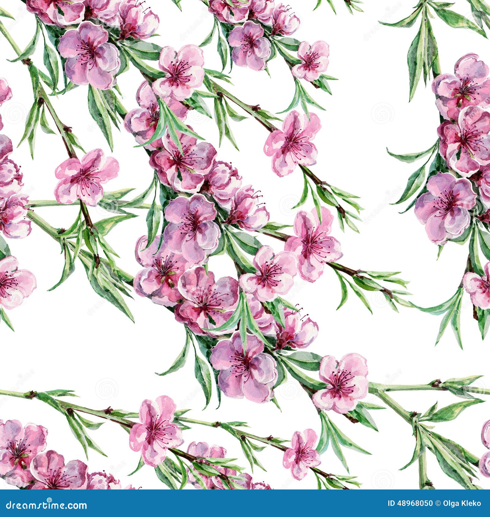 Blossoming Peach , Watercolor Royalty-Free Stock Photography ...