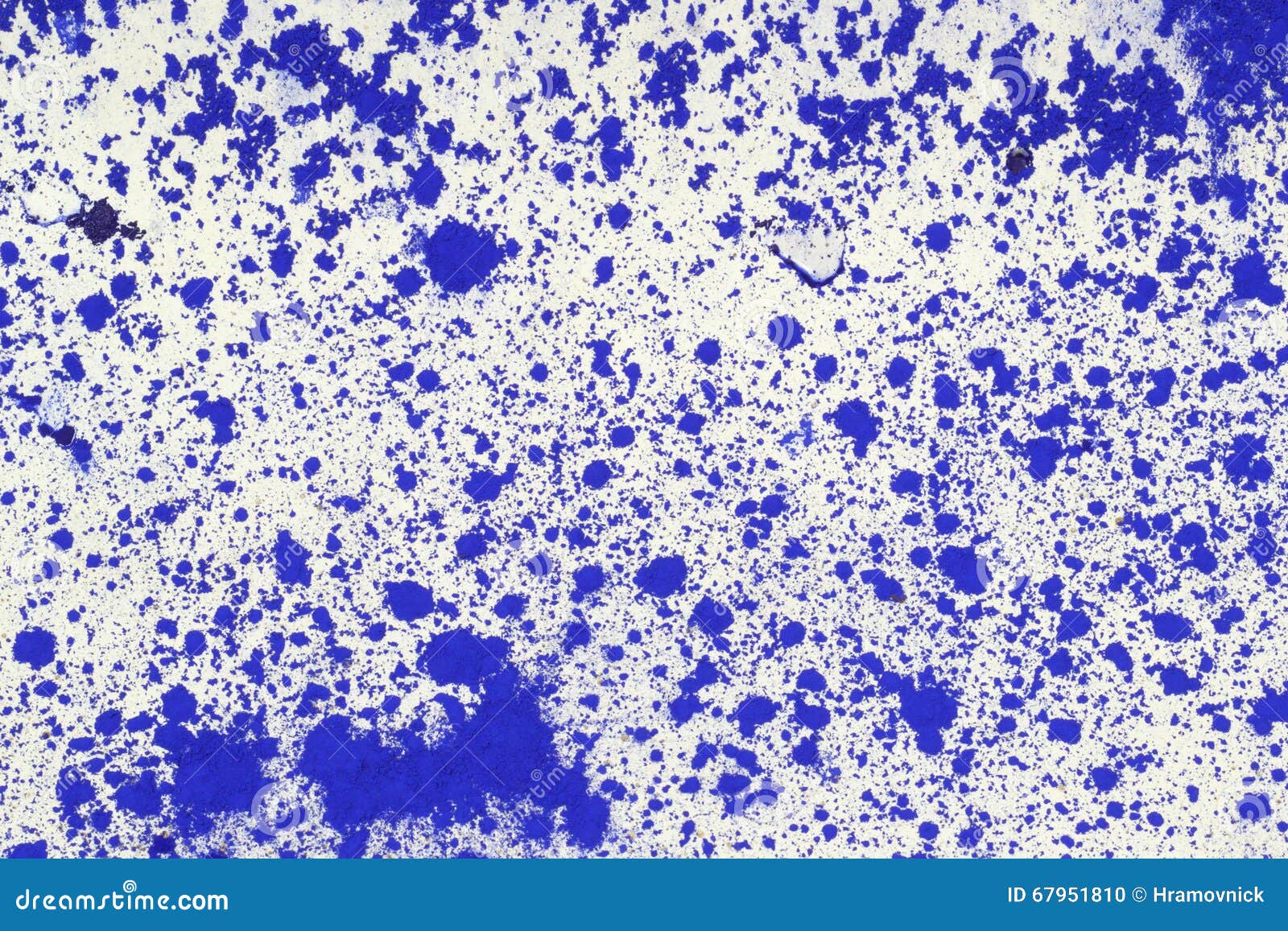 Blot of blue paint. stock photo. Image of blue, pattern - 67951810