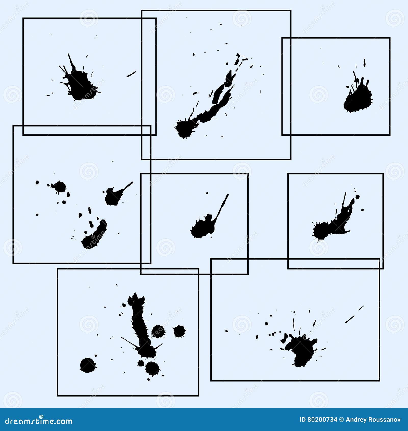 Blot of ink stock vector. Illustration of liquid, element - 80200734