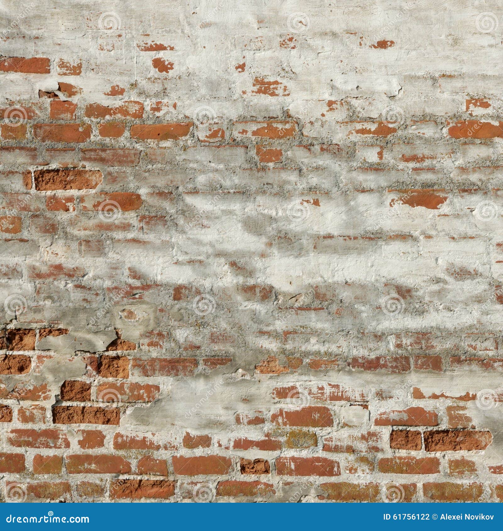 Blotch Red White Old Brick Wall Frame Background Texture Stock Photo ...