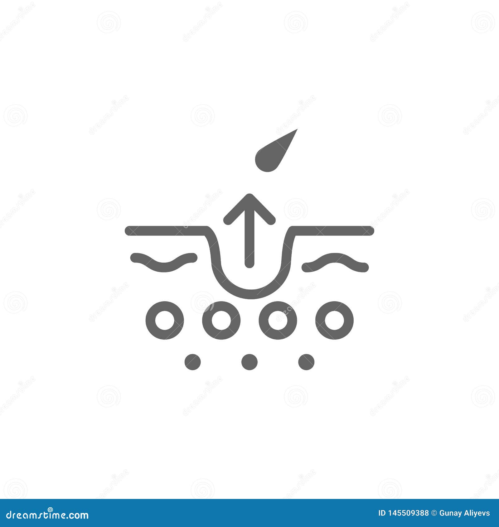 Blotch, Skin Icon. Element of Skin Care Icon. Thin Line Icon for ...