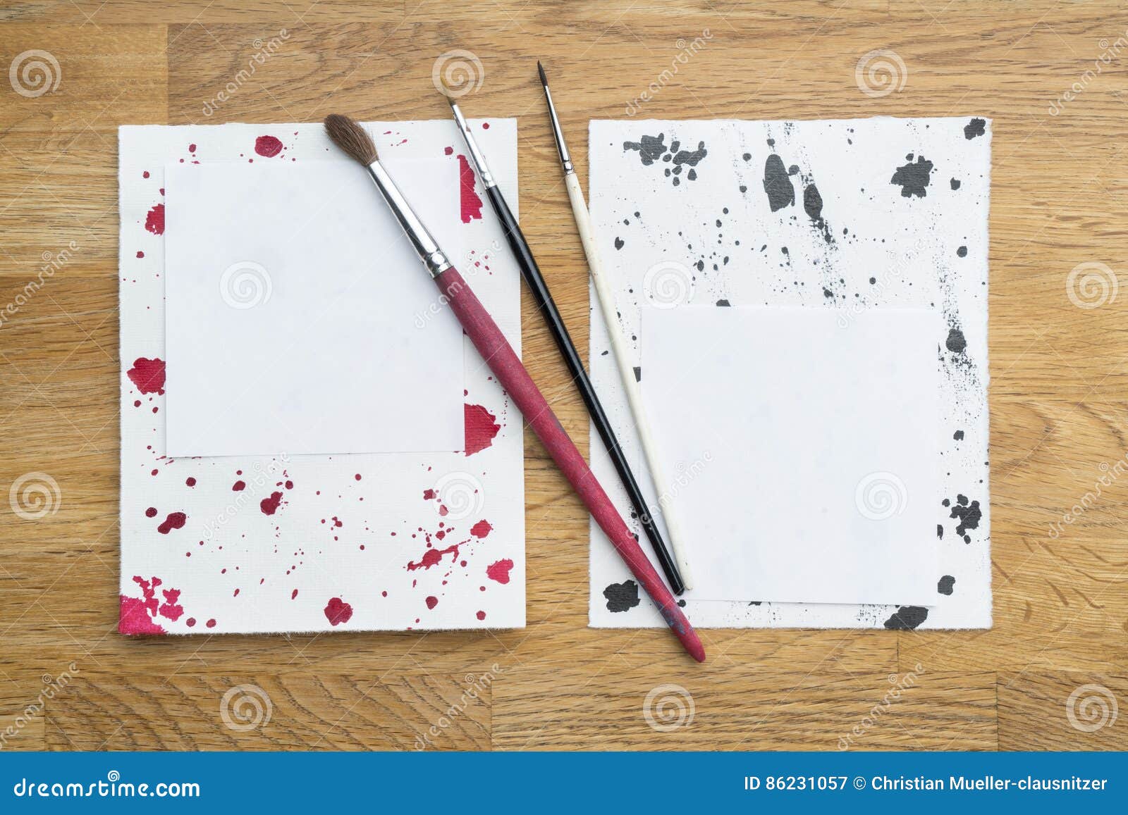 Blots of ink stock image. Image of paper, dribble, mess - 86231057