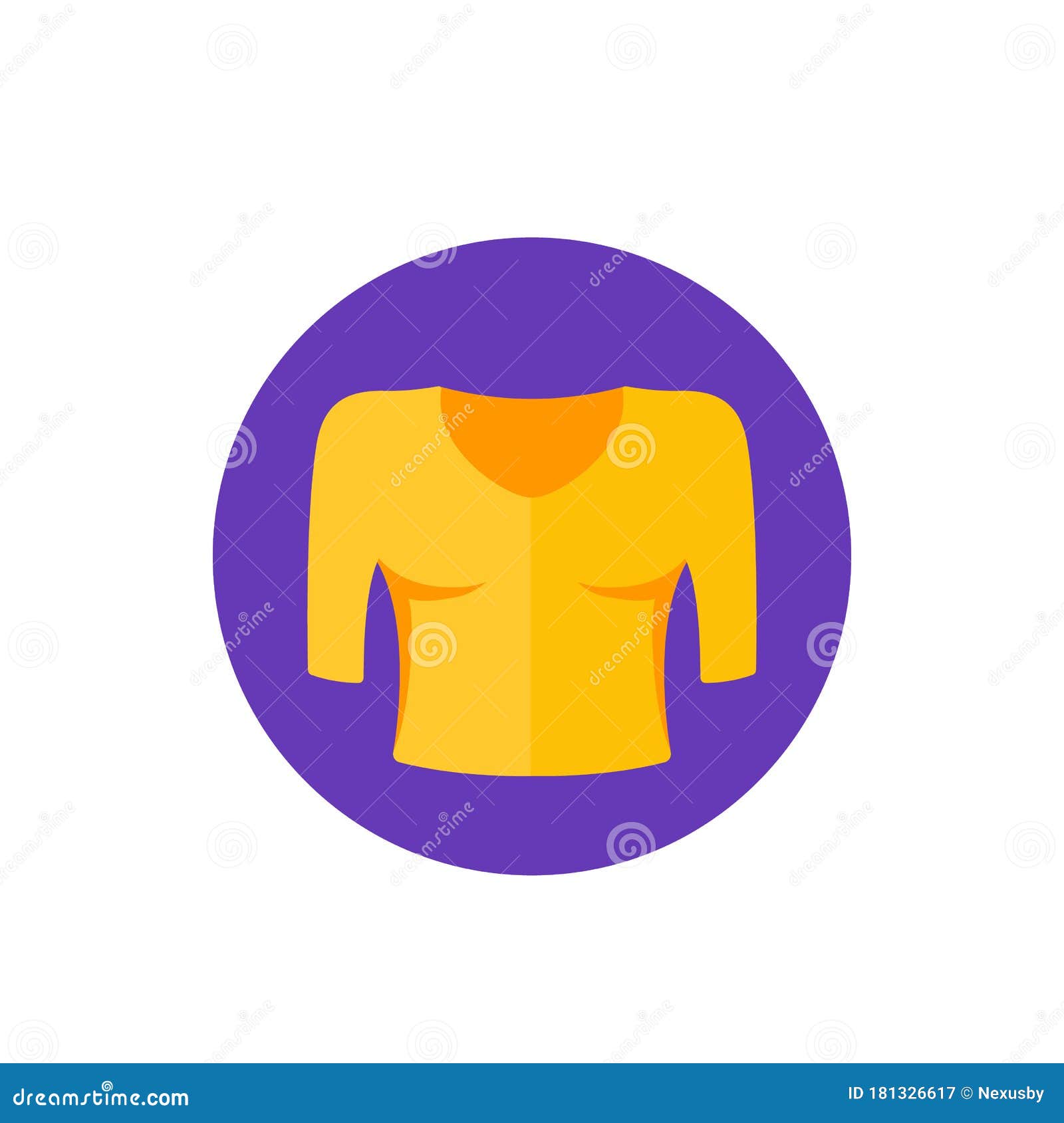 Blouse Vector Icon, Flat Style Stock Vector - Illustration of woman ...