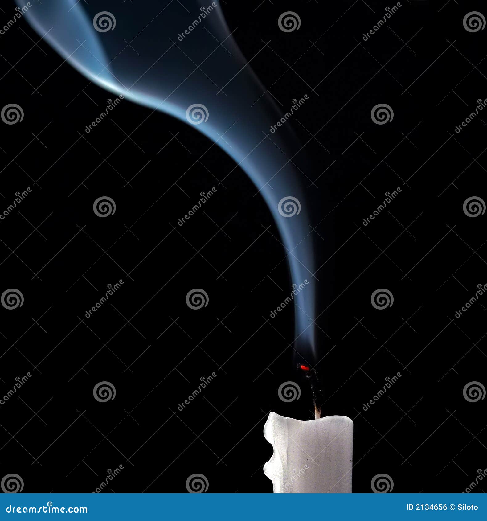 Blowed out a candle stock photo. Image of puff, wick, candlewick - 2134656