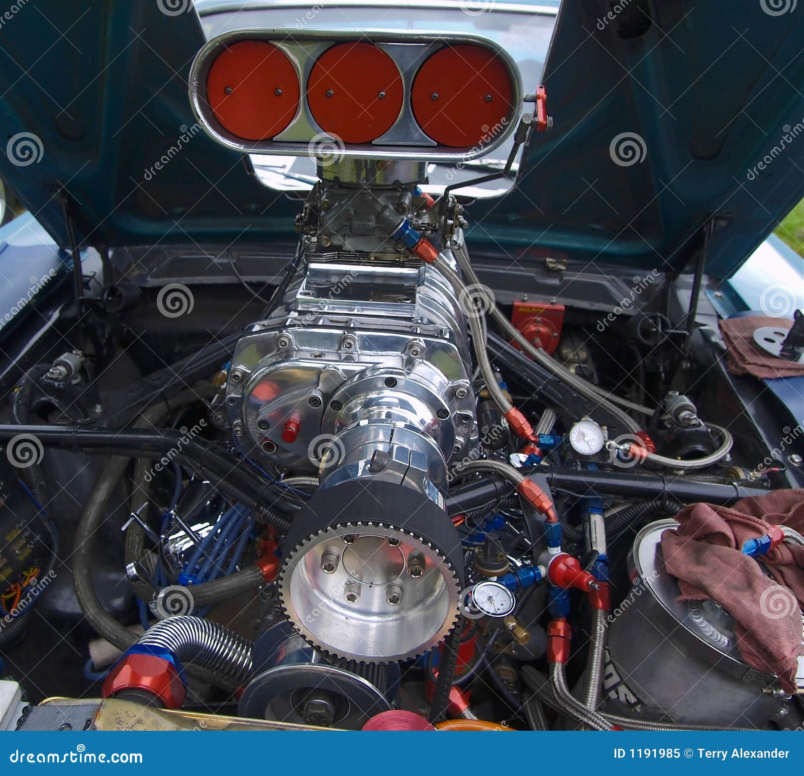 Blower stock image. Image of engine, dragster, restored - 1191985