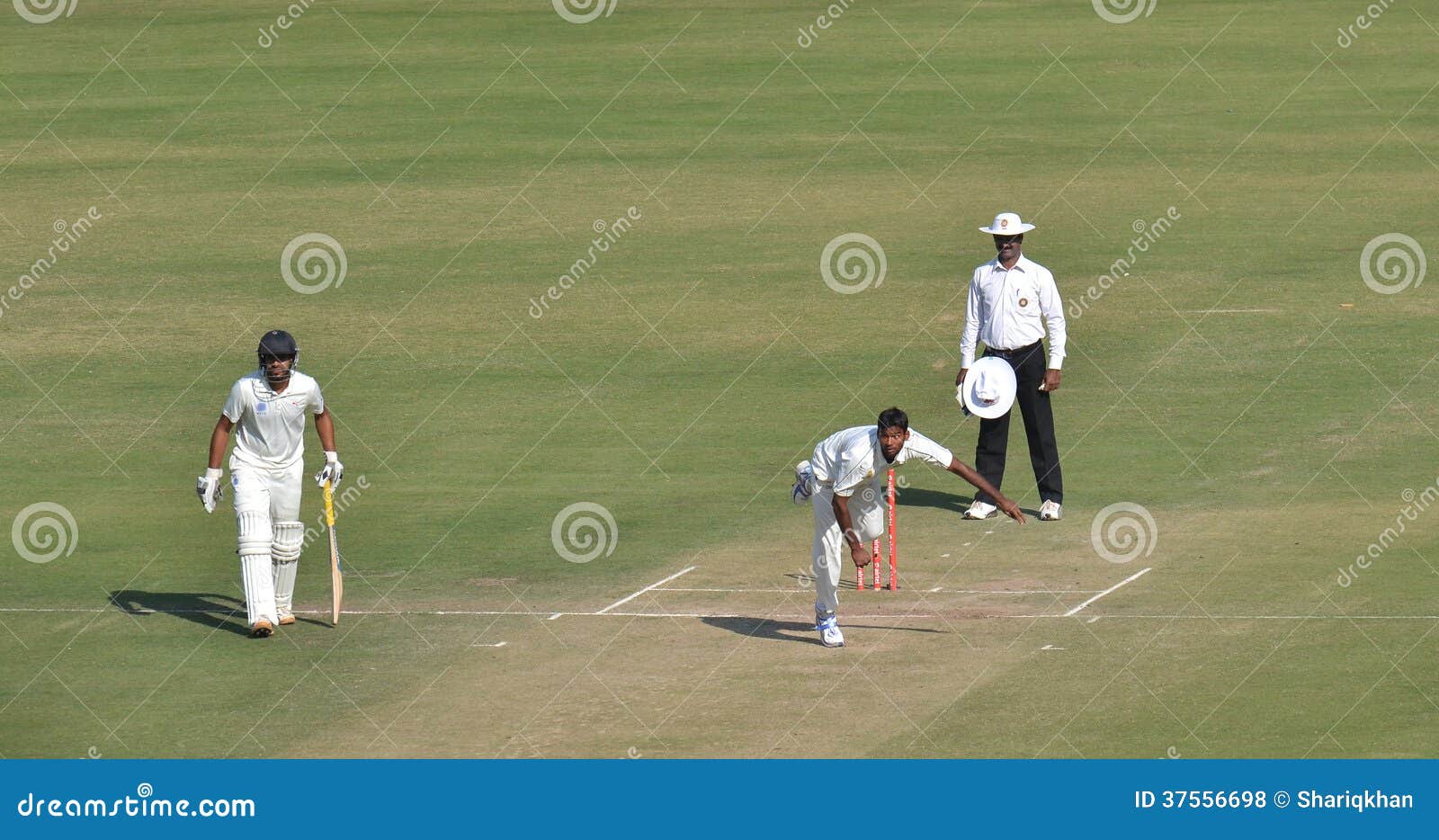 Fast Bowler in Cricket Match Editorial Stock Photo - Image of pacer ...