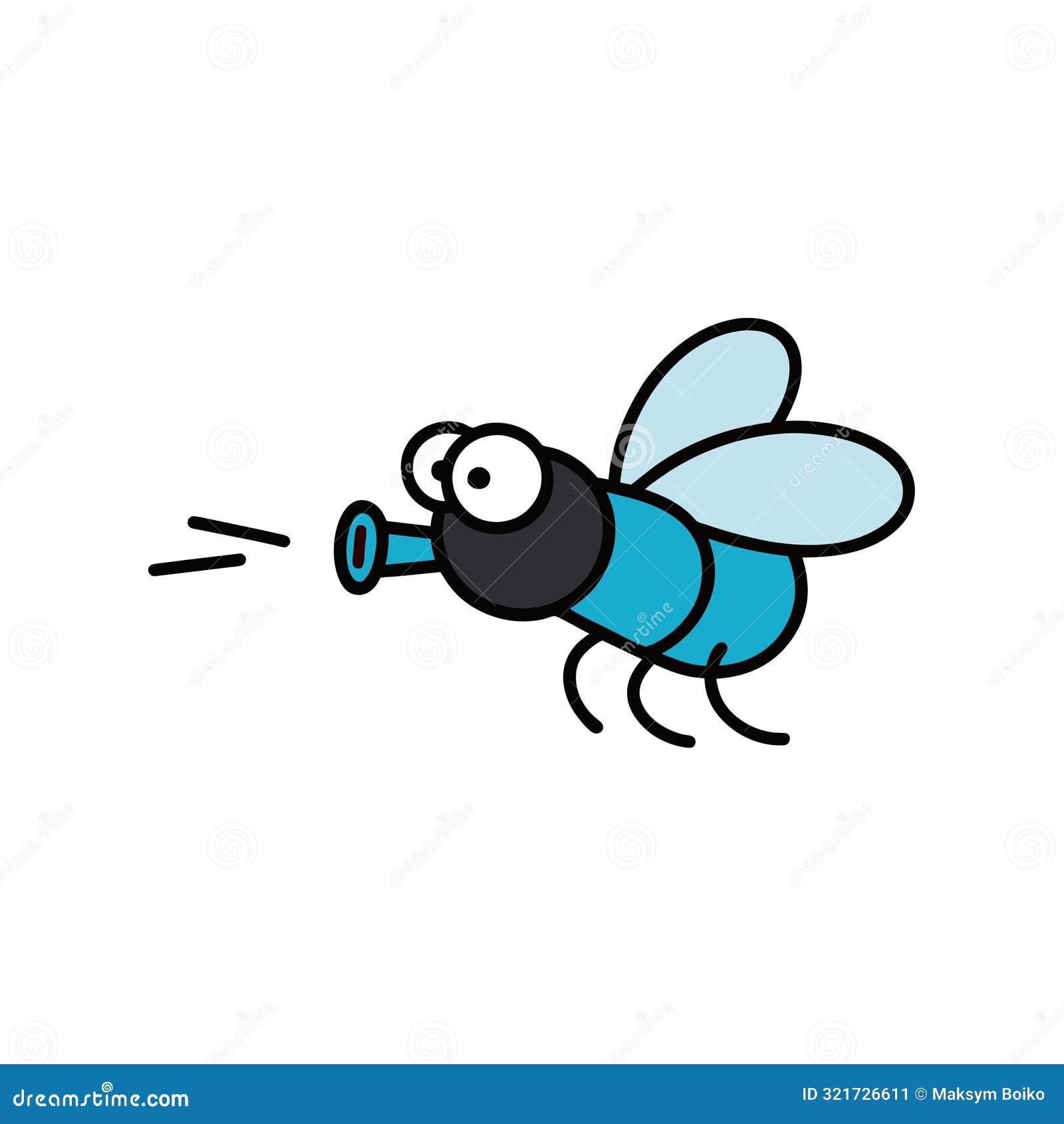 Blowfly Knocks Icon Vector Illustration Stock Vector - Illustration of ...