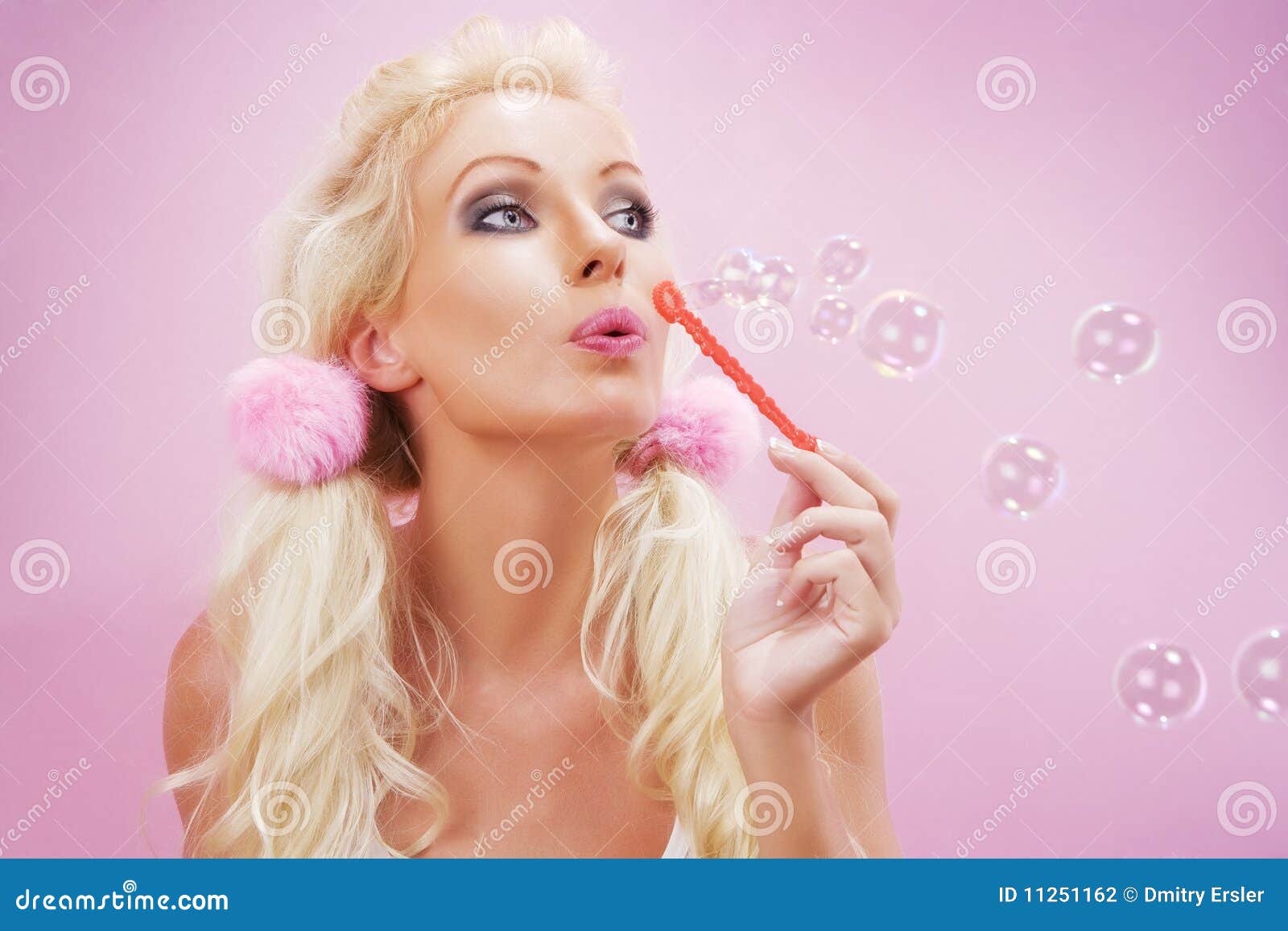 Blowing stock photo. Image of gorgeous, pink, baby, colorful - 11251162