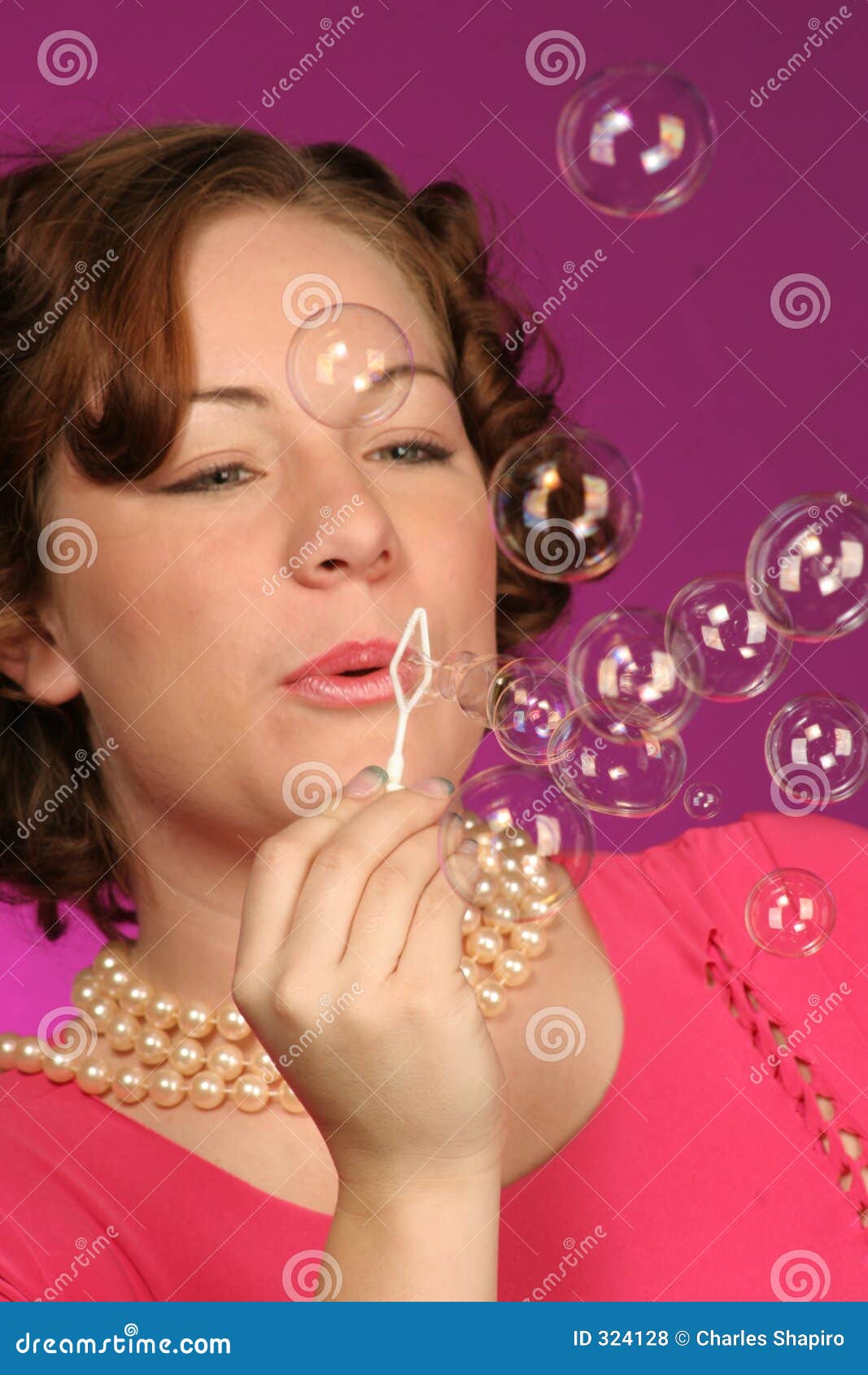 Blowing Bubbles Picture. Image: 324128