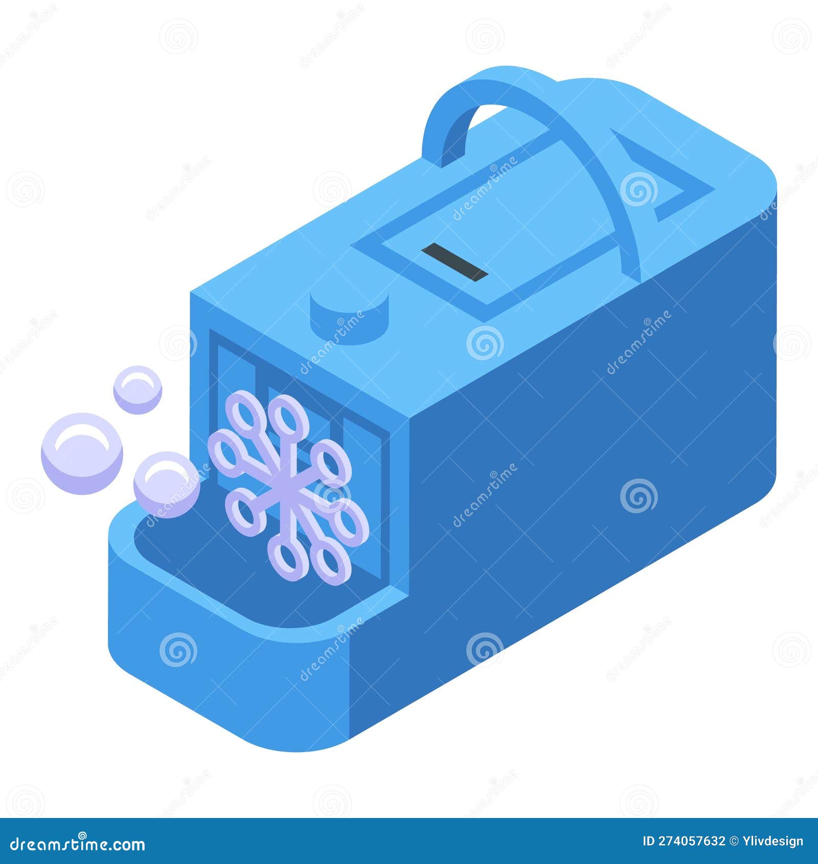 Blowing Bubbles Machine Icon Isometric Vector. Child Soap Stock ...