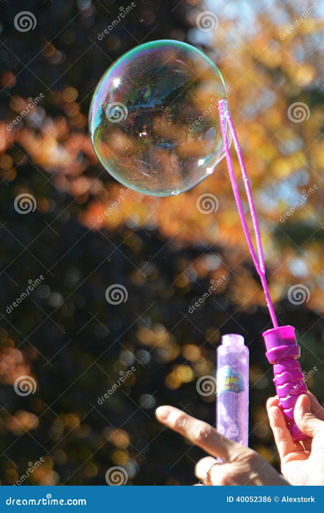 Blowing Bubbles stock photo. Image of fluid, breeze, color - 40052386