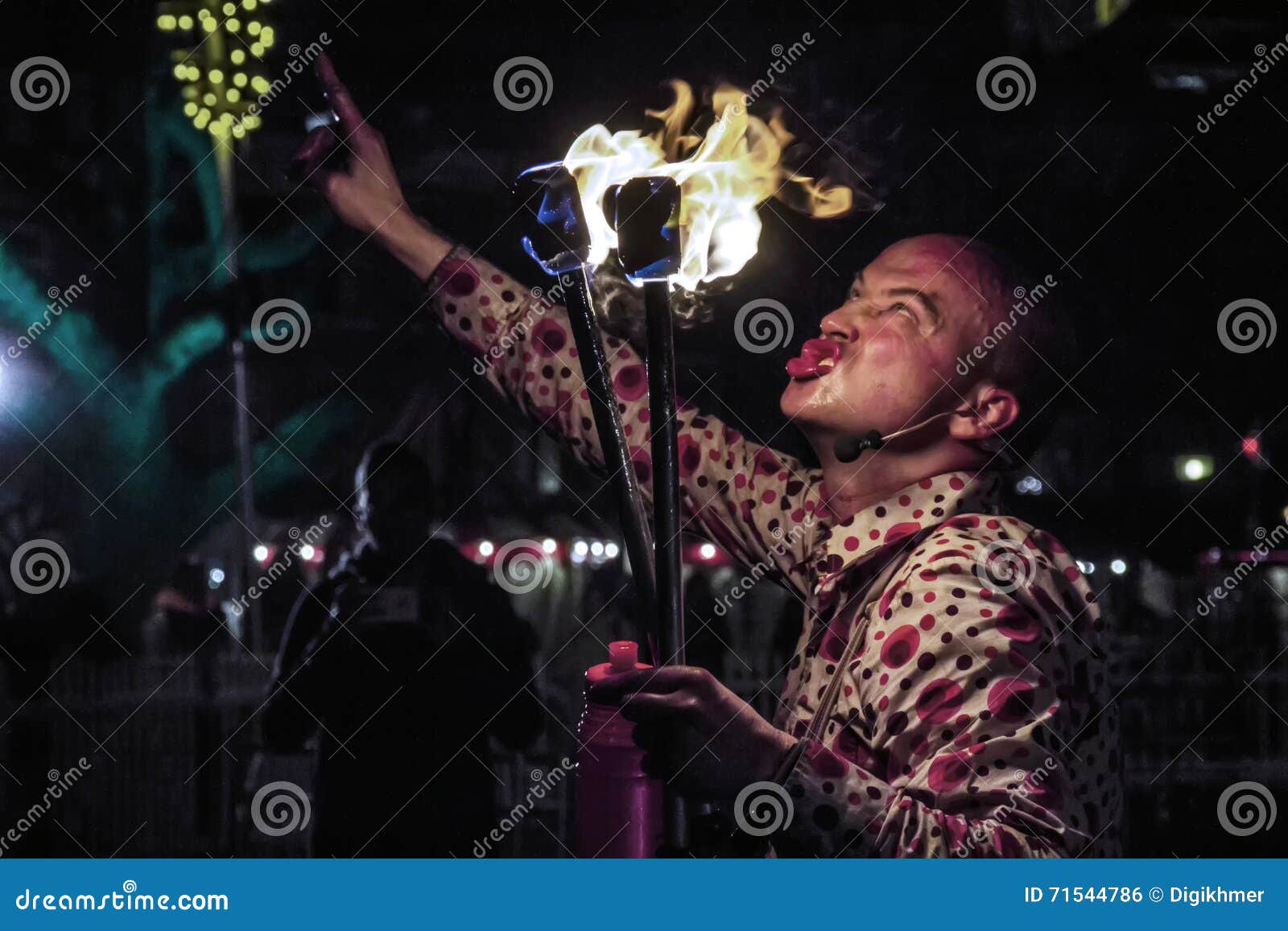 Man blowing fire editorial photo. Image of blow, exhibition - 71544786