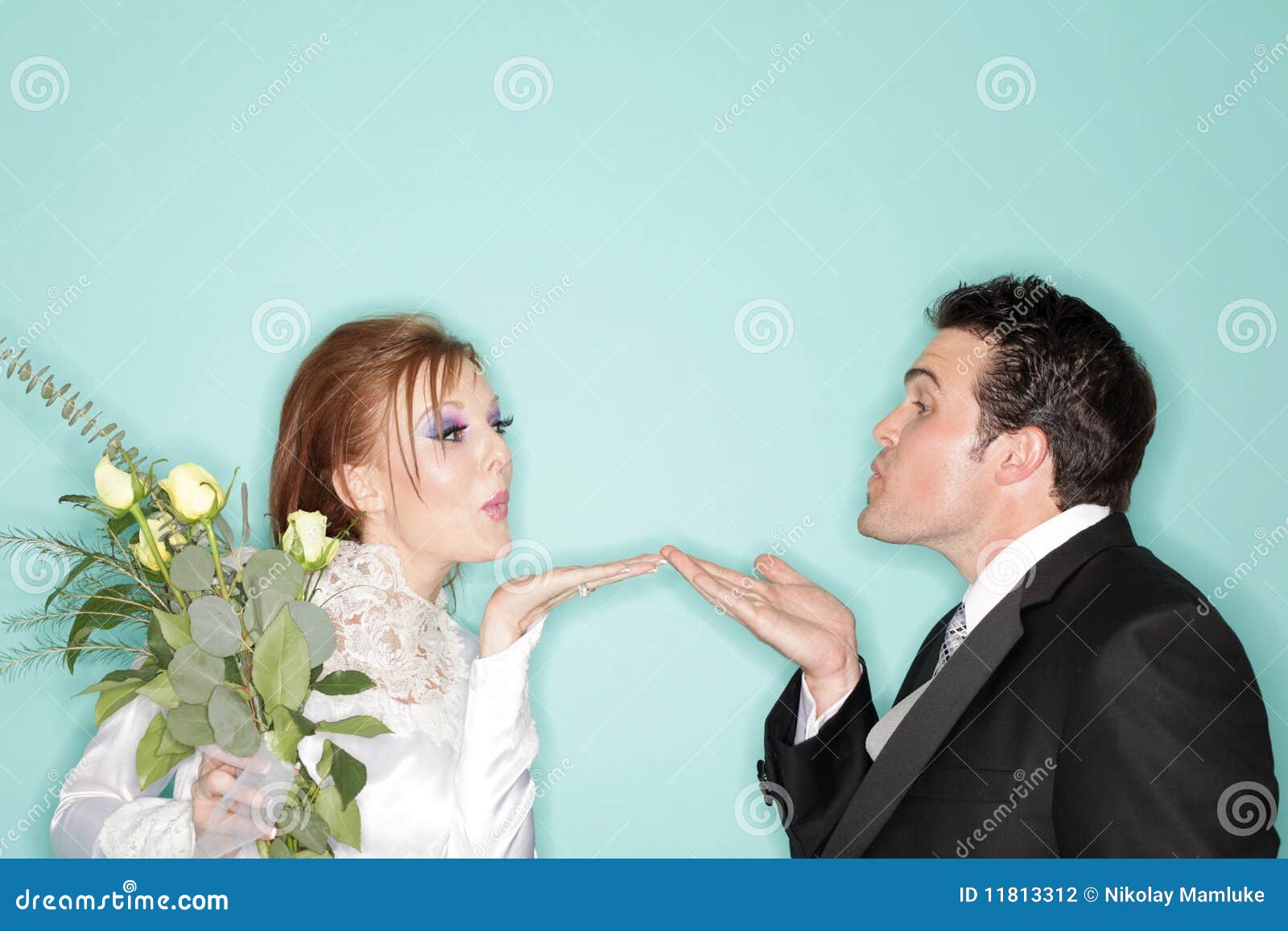 Blowing kisses stock photo. Image of faces, flash, funny - 11813312