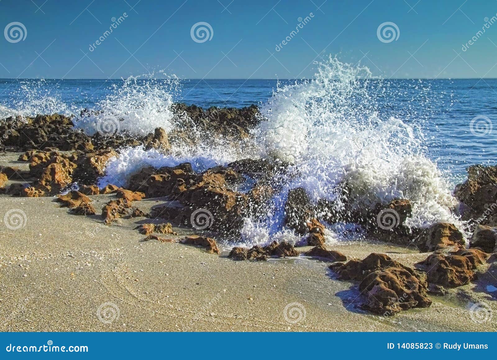 Blowing rocks stock image. Image of crash, beauty, seascape - 14085823